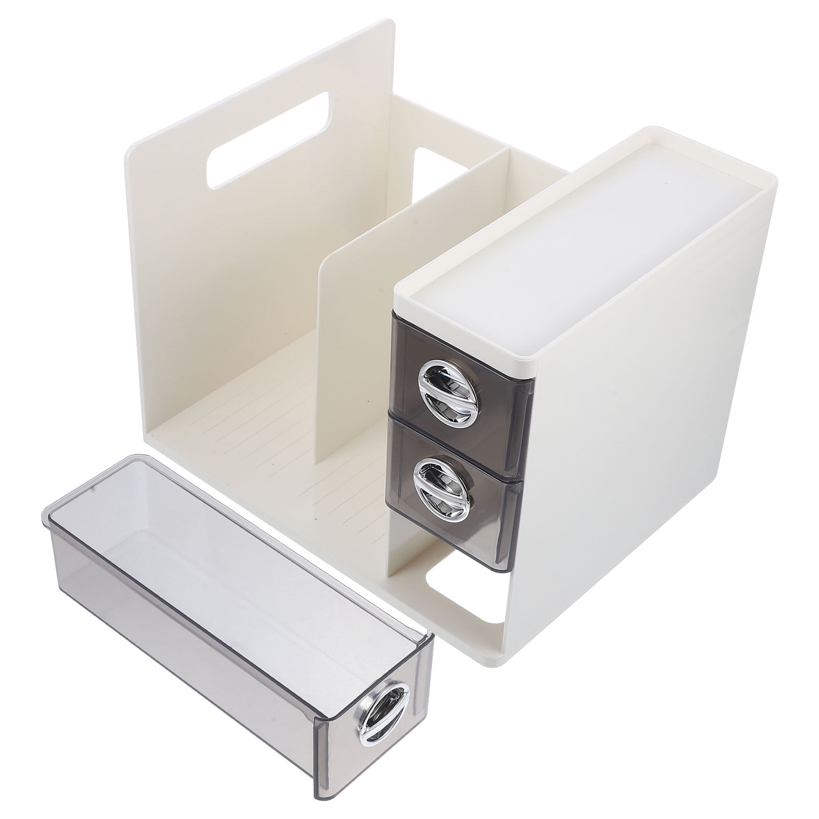 HOMEMAXS File Organizer Bookend Storage Drawer Desktop Storage Drawer ...