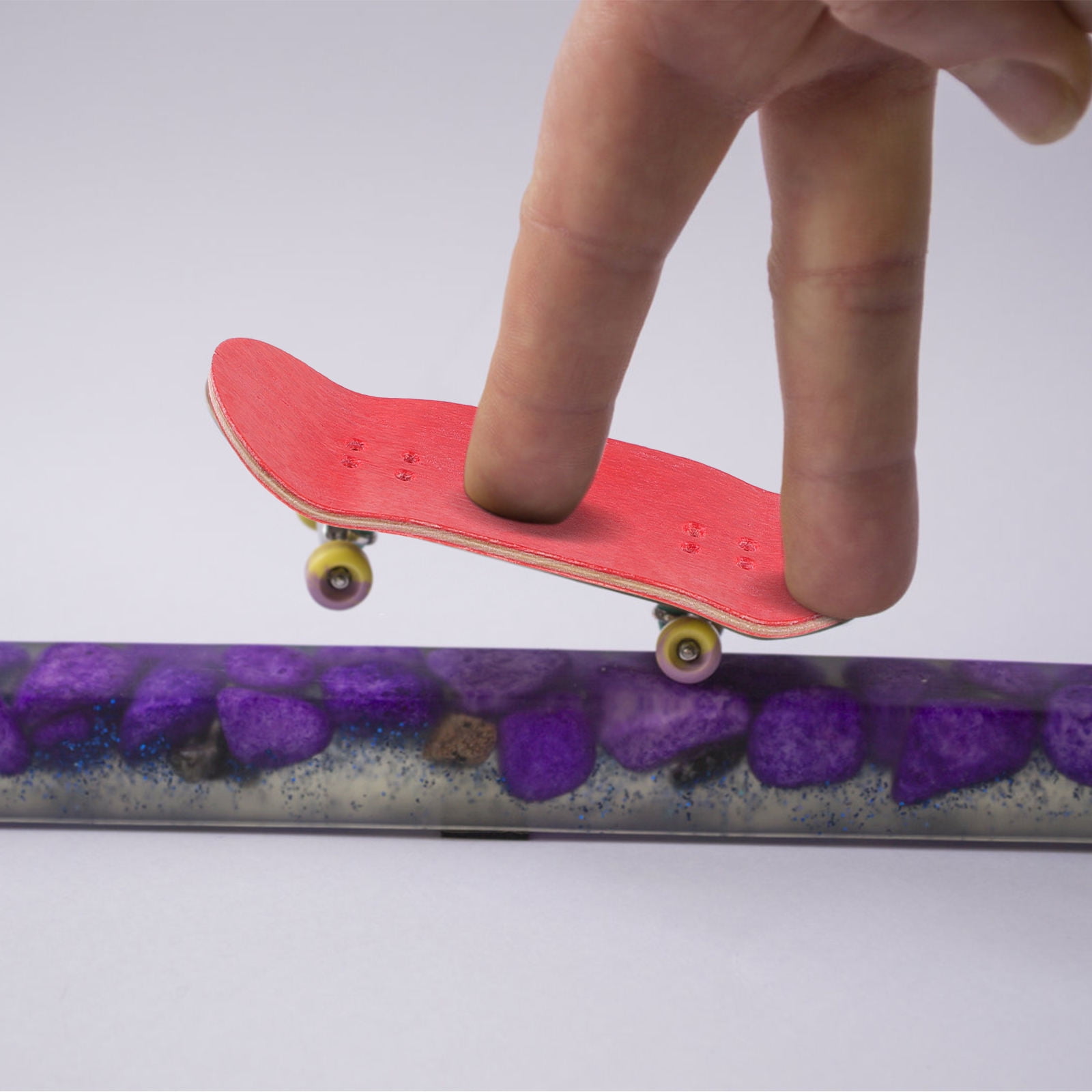 HOMEMAXS Finger Skateboard Diy Kids Wooden Fingerboard Wood ...