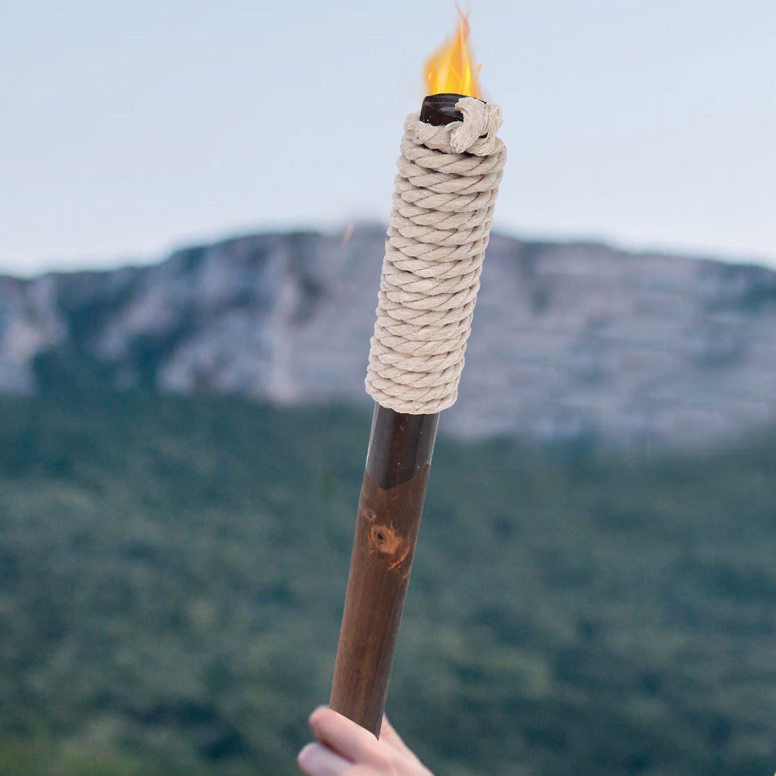 HOMEMAXS Fire Eating Stick Cosplay Torch for Circus Dance Acts Blaze ...