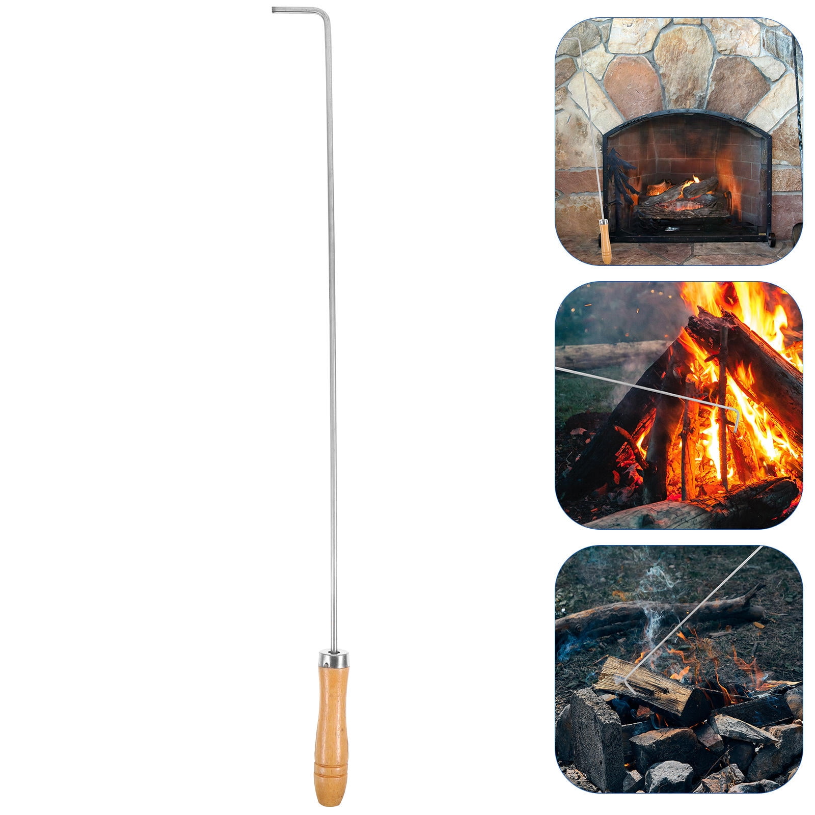 HOMEMAXS Fire Poker Fireplace Poker Handheld Fire Poker Fire Pit ...