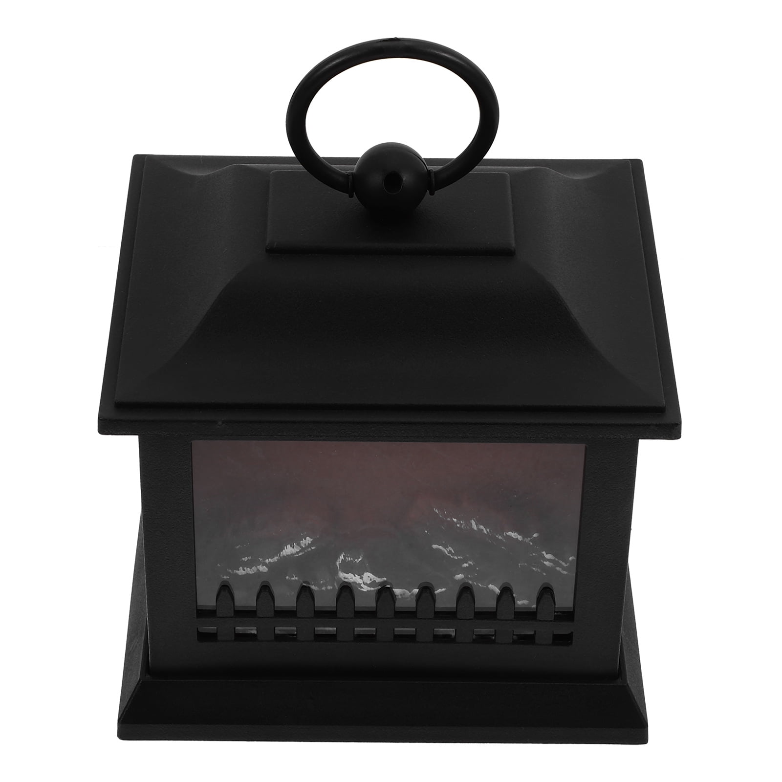 HOMEMAXS Fireplace Lantern Flameless Fireplace Lantern Indoor/Outdoor ...