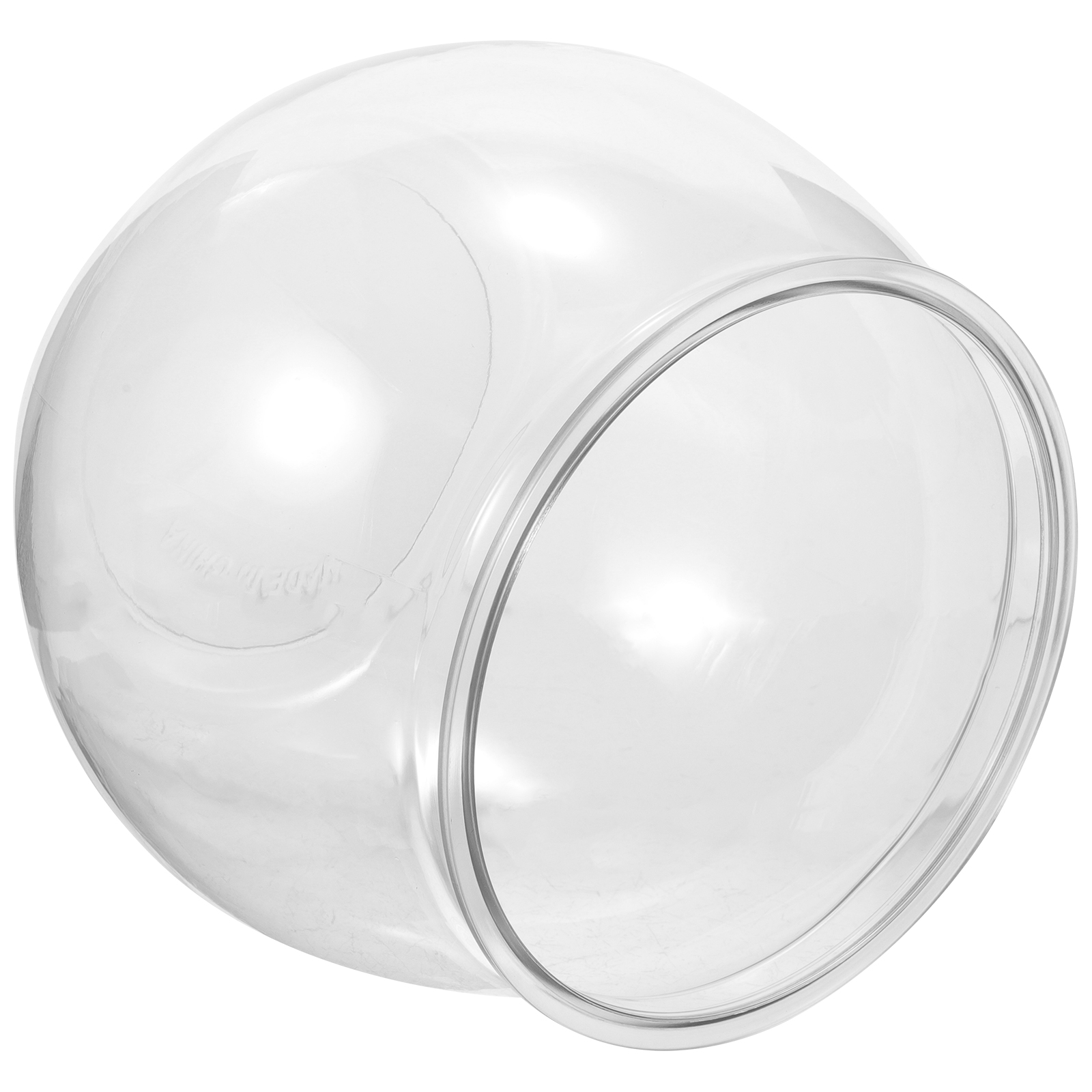 HOMEMAXS 1Pcs Transparent Plastic Fish Bowl for Goldfish Compact Model ...