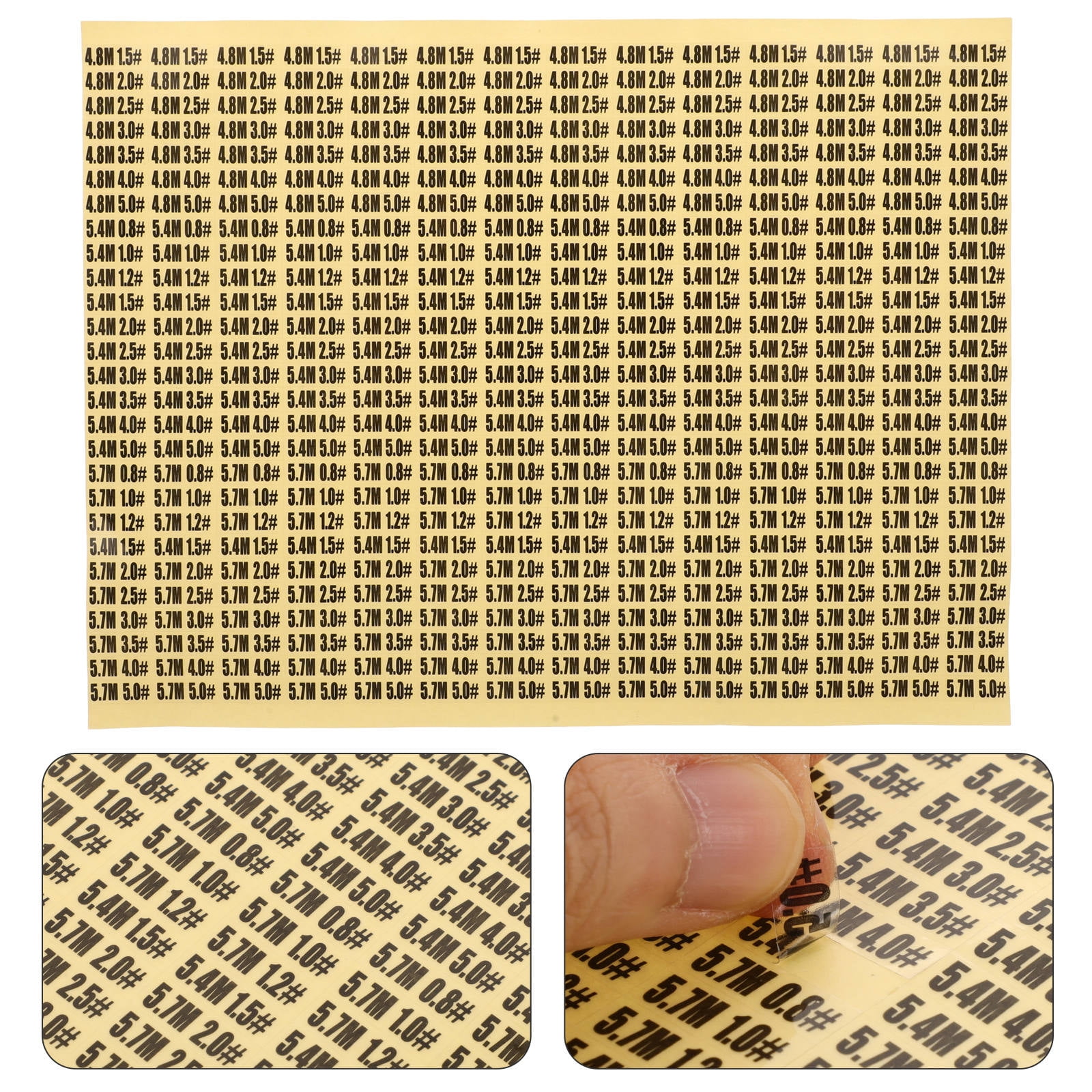 HOMEMAXS Fishing Line Number Stickers for Tackle Box Organization Paper ...