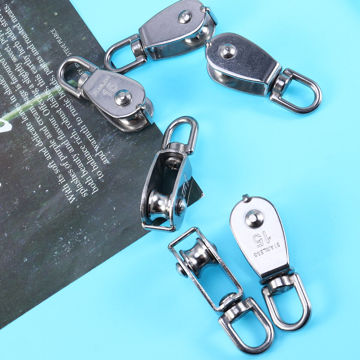 Fishing Net Pulley Wheel Made of Stainless Steel for Kayak Anchor ...