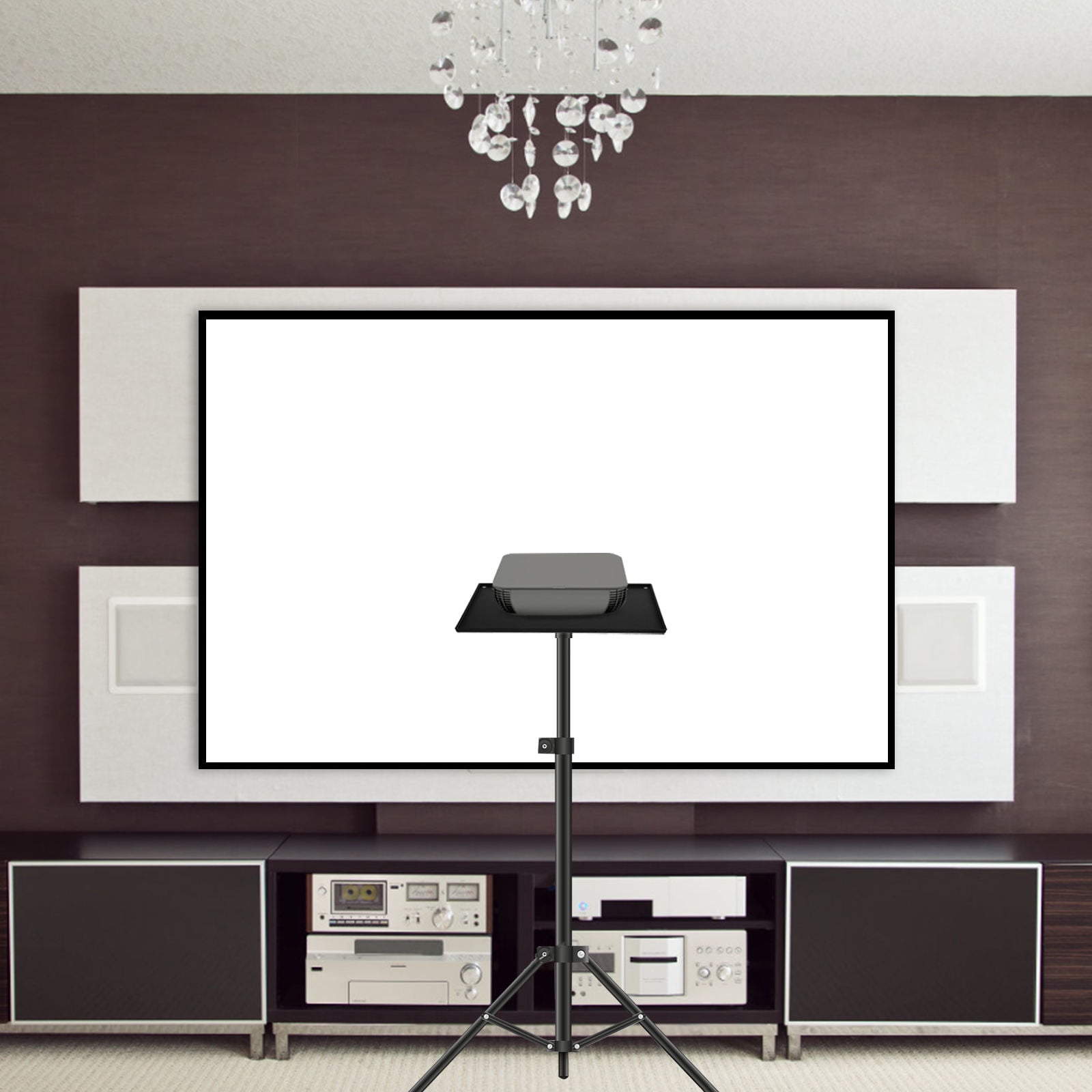 HOMEMAXS Floor Projector Tray Projector Stand Holder Laptop Tray ...