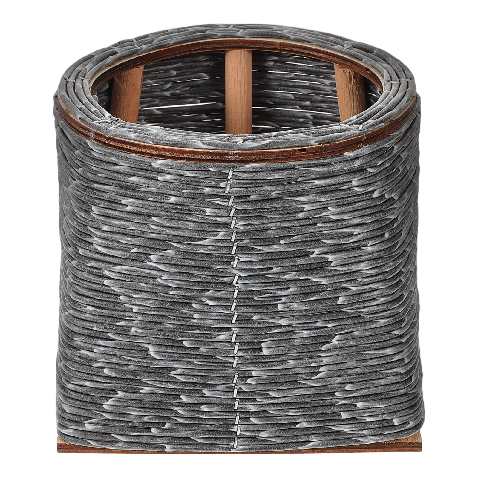 MOKKHNB Woven Square Planter Basket Wood 1Pcs 5.5x5.5x5.1In - Walmart.com