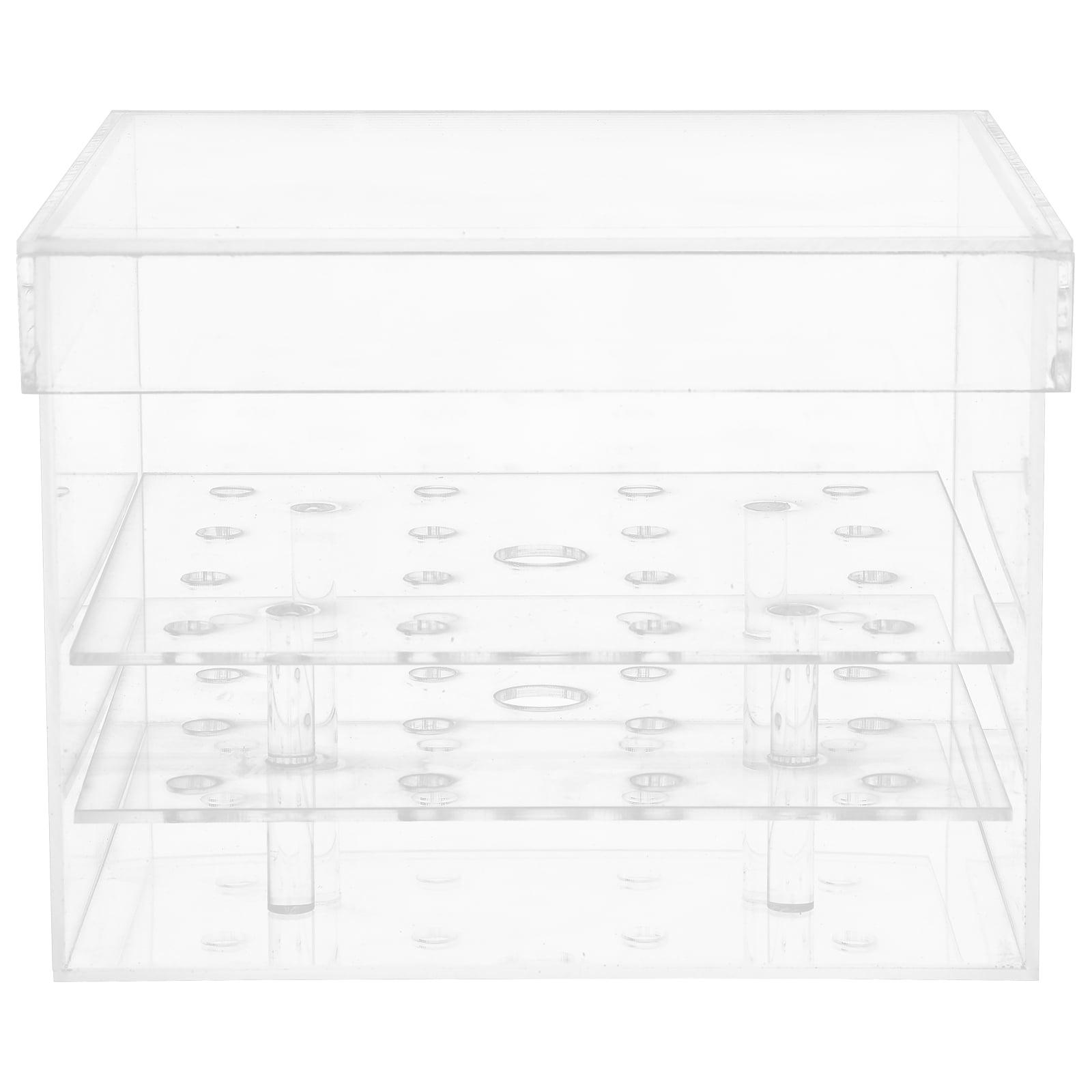 HOMEMAXS Flower Storage Box Floral Vase Paper Flowers for Transparent ...