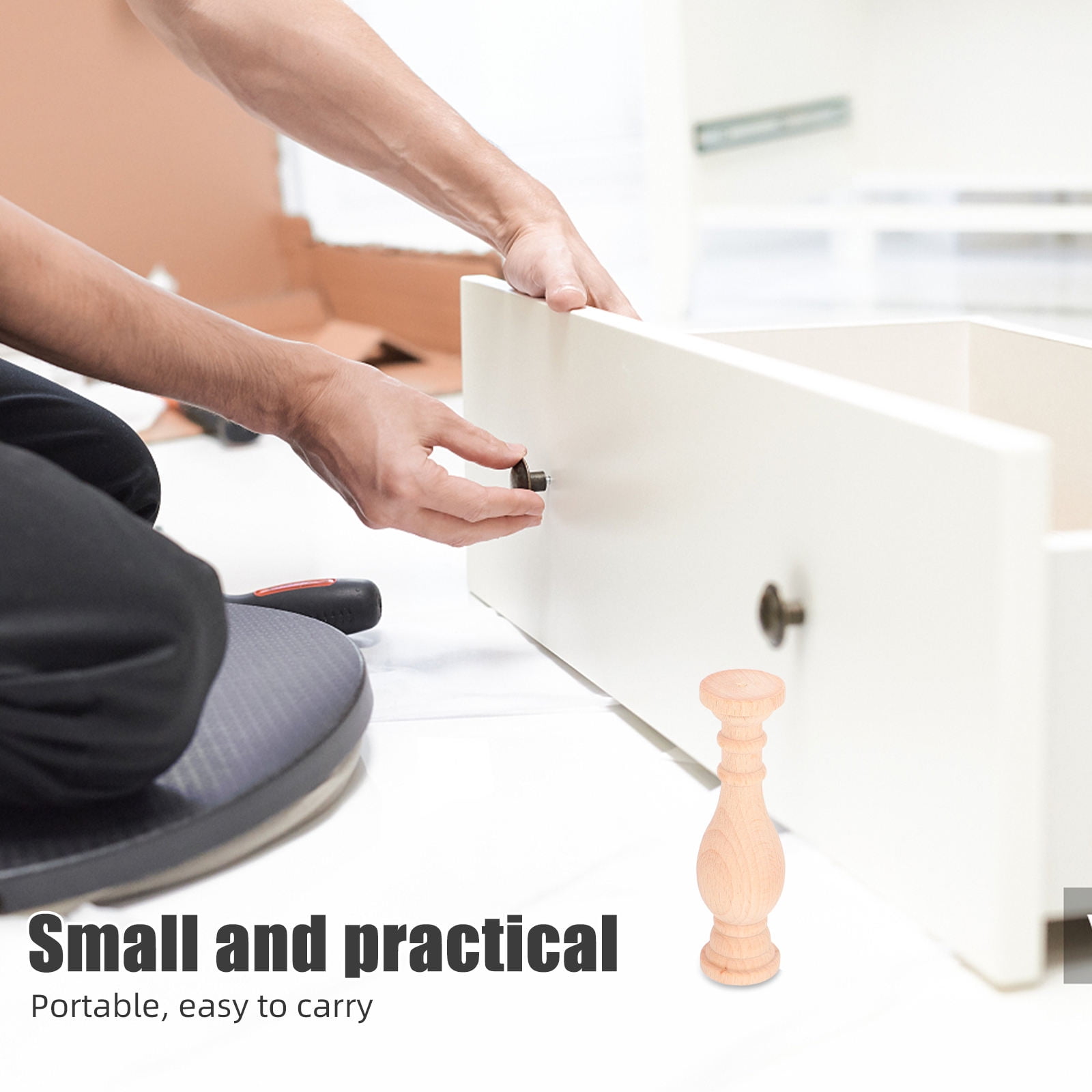 HOMEMAXS Fluted Wardrobe Wooden Columns Decorative Woodworking Spindles ...