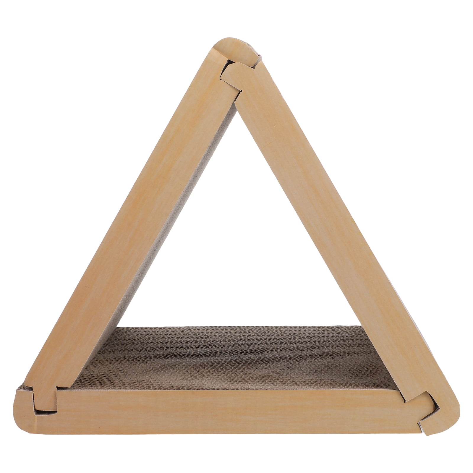 HOMEMAXS Foldable Triangular Cat Scratcher Board with 6 Usable Sides ...