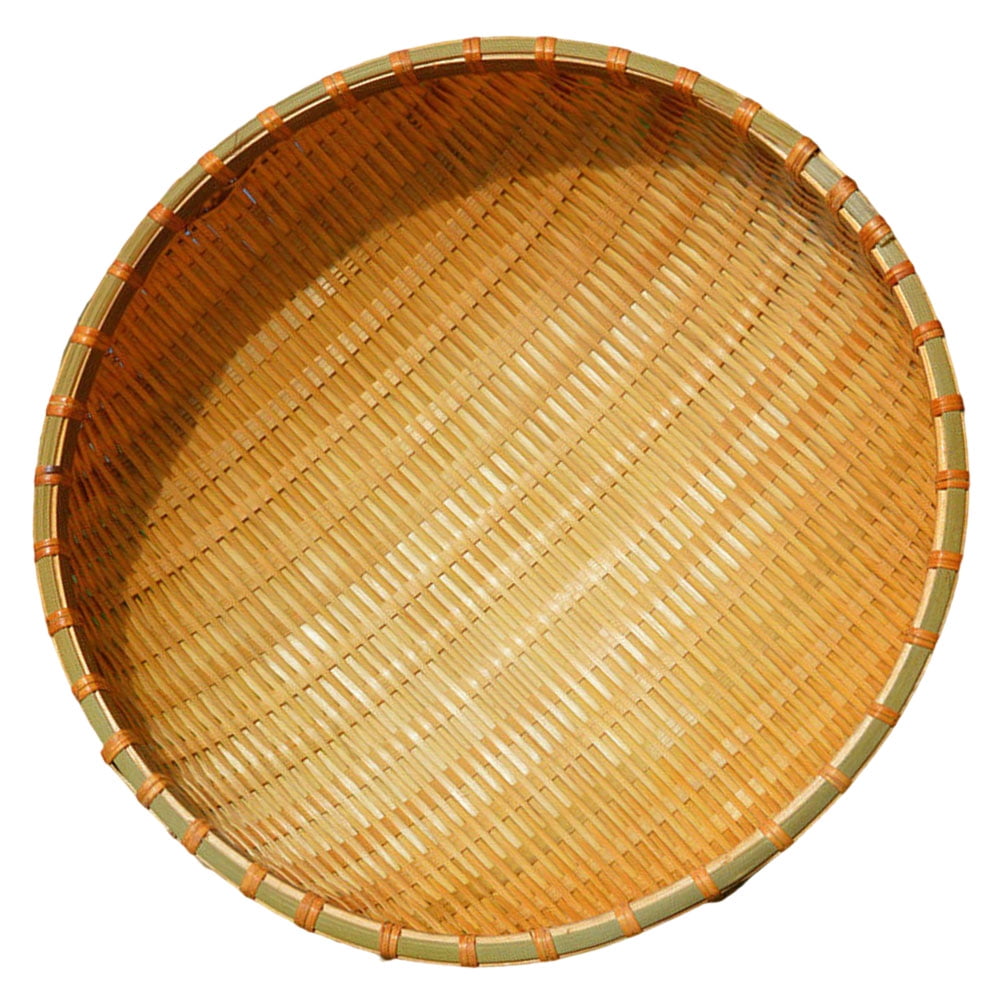 HOMEMAXS Food Baskets Handmade Bamboo Drain Sieve Storage Kitchen Tray ...