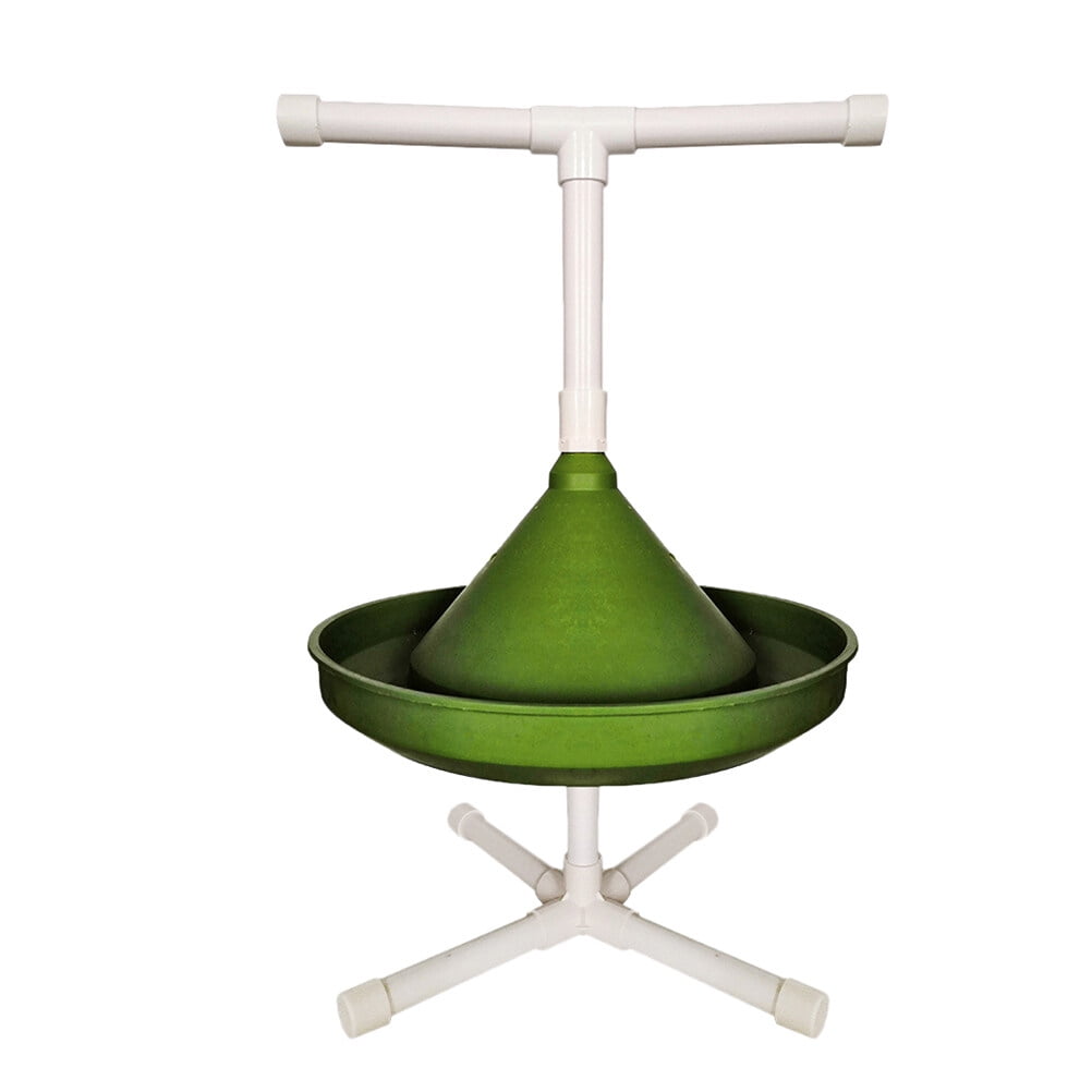 HOMEMAXS Fountain Bird Bath Feeder Pet Exercise Toy Play Stand ...
