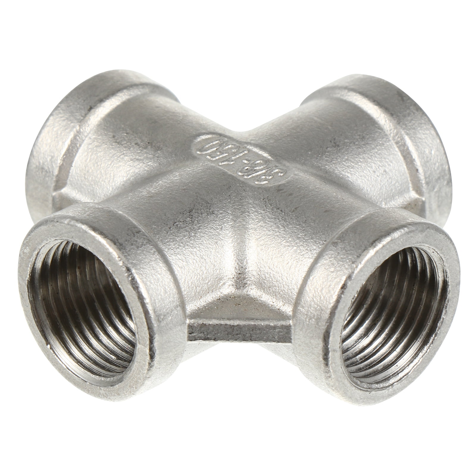 Four Way Pipe Fitting Joint Stainless Steel Connection for Pipe 1 Pc ...