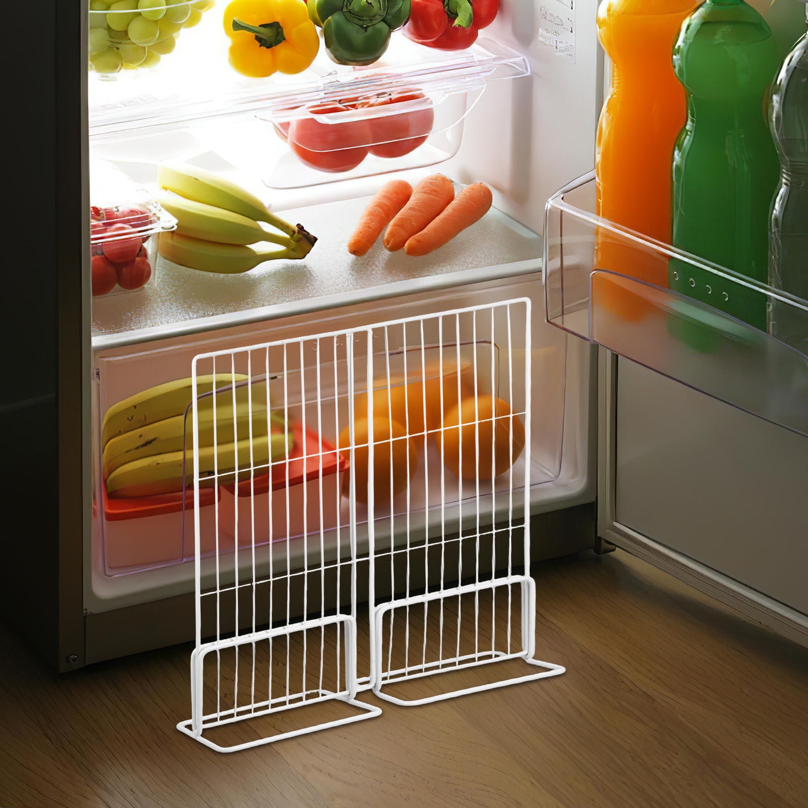 HOMEMAXS Freezer Organizing Separator Plastic Shelf Divider For Neat ...