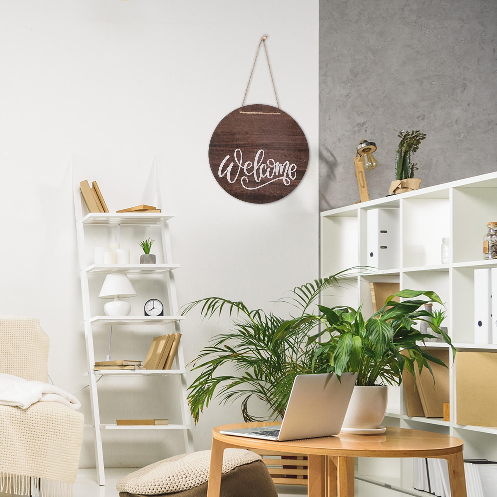 HOMEMAXS Front Door Welcome Sign Door Wooden Hanging Sign Porch Rustic ...