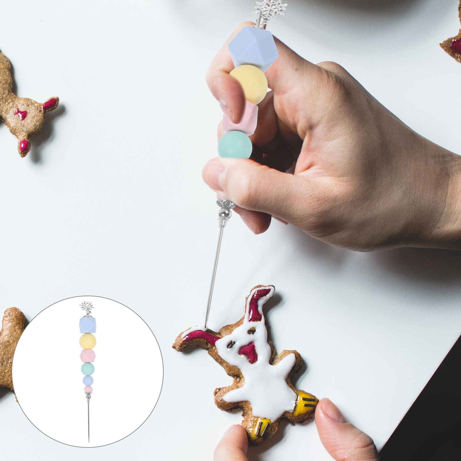 HOMEMAXS Frosting Needle Baking Stirring Needle Frosting Scribe Tool ...