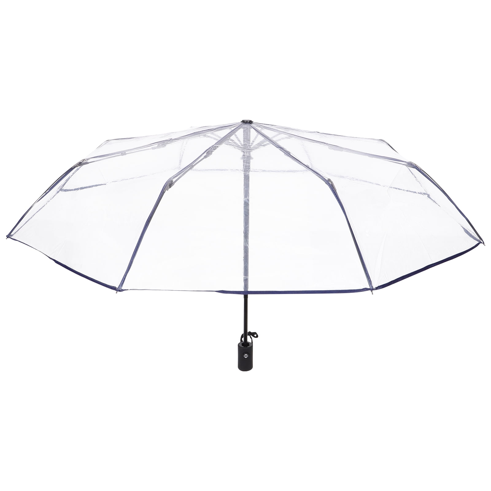 HOMEMAXS Fully Automatic Three-fold Transparent Umbrella Tote Clear ...