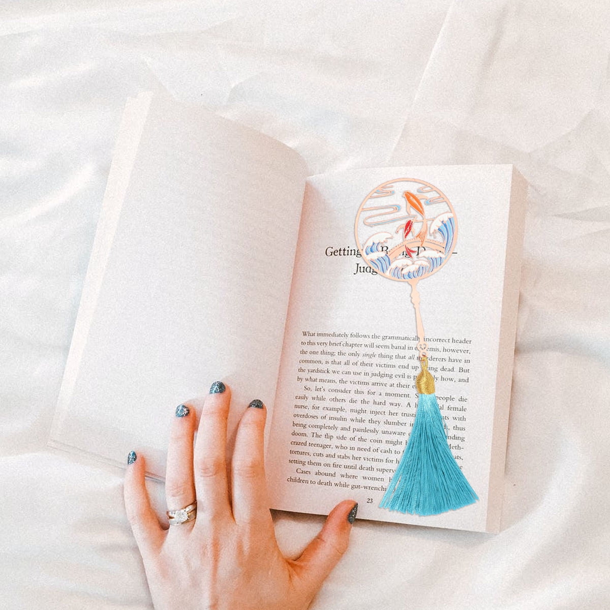 Funny Bookmark Metal Bookmarks for Chains Tassel - Walmart.com