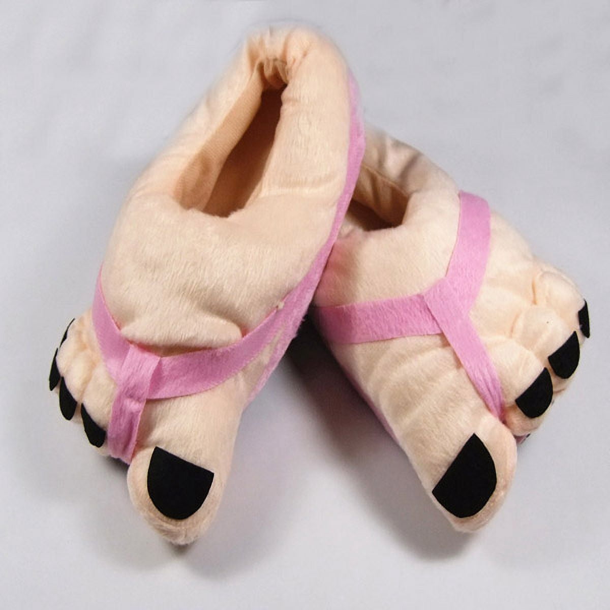 HOMEMAXS Funny Unisex Winter Indoor Big Toes Feet Warm Plush Slippers ...