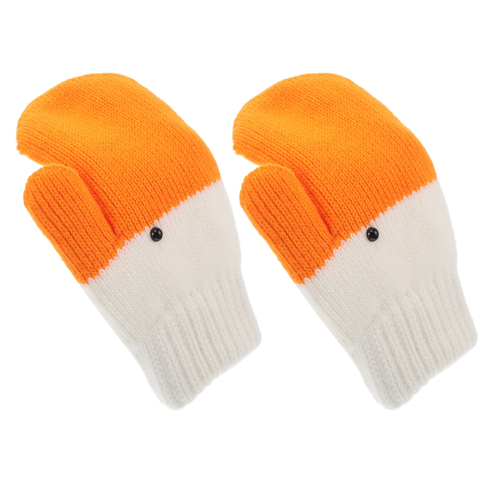HOMEMAXS Furry Mittens Plush Women Winter Gloves Warm Thick And Cozy ...