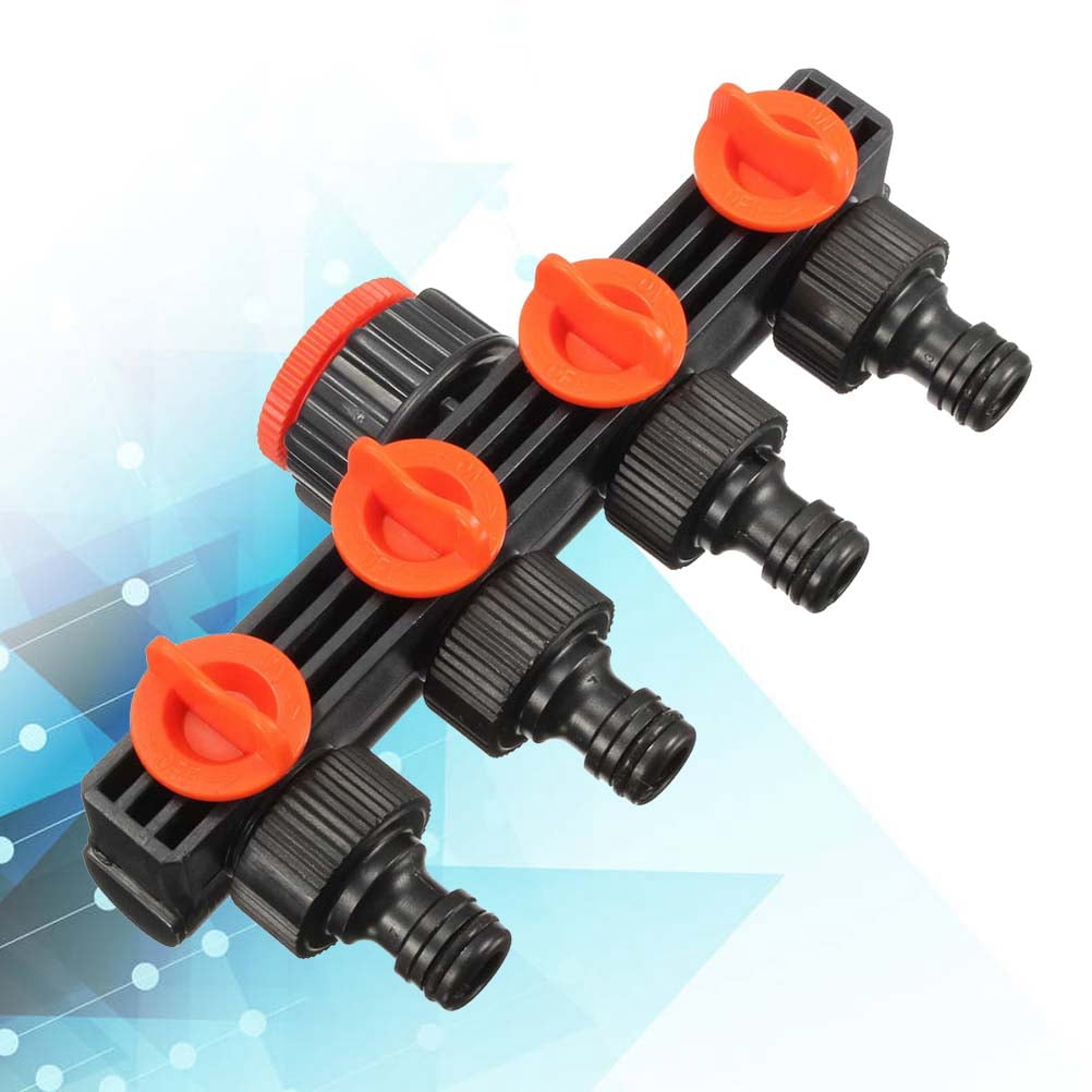 Garden Hose Quick Connector 4 Outlets Plastic Water Connector for ...