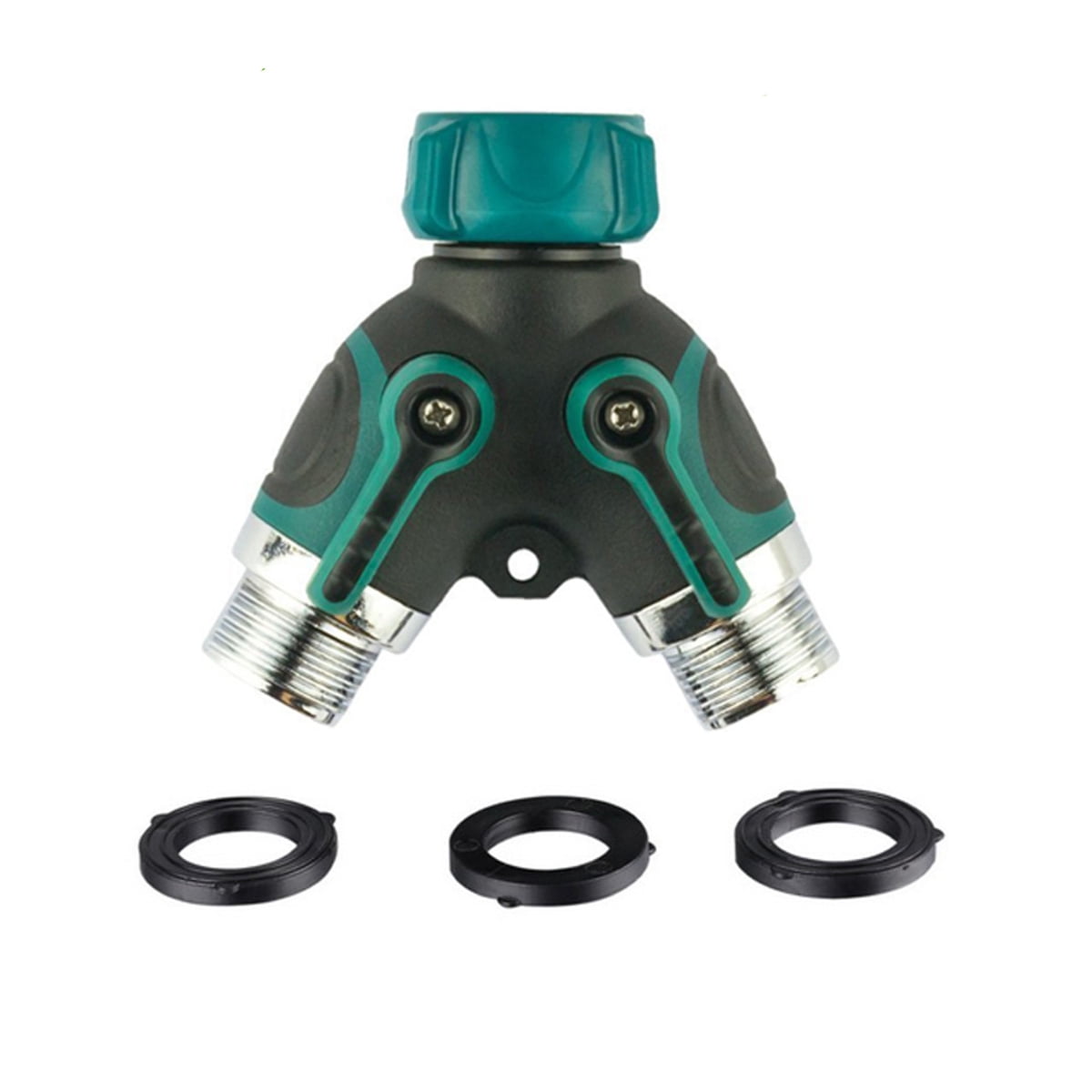 Garden Hose Splitter 2 Way Connector ABS Hose Tool 2 Way Tap Garden ...