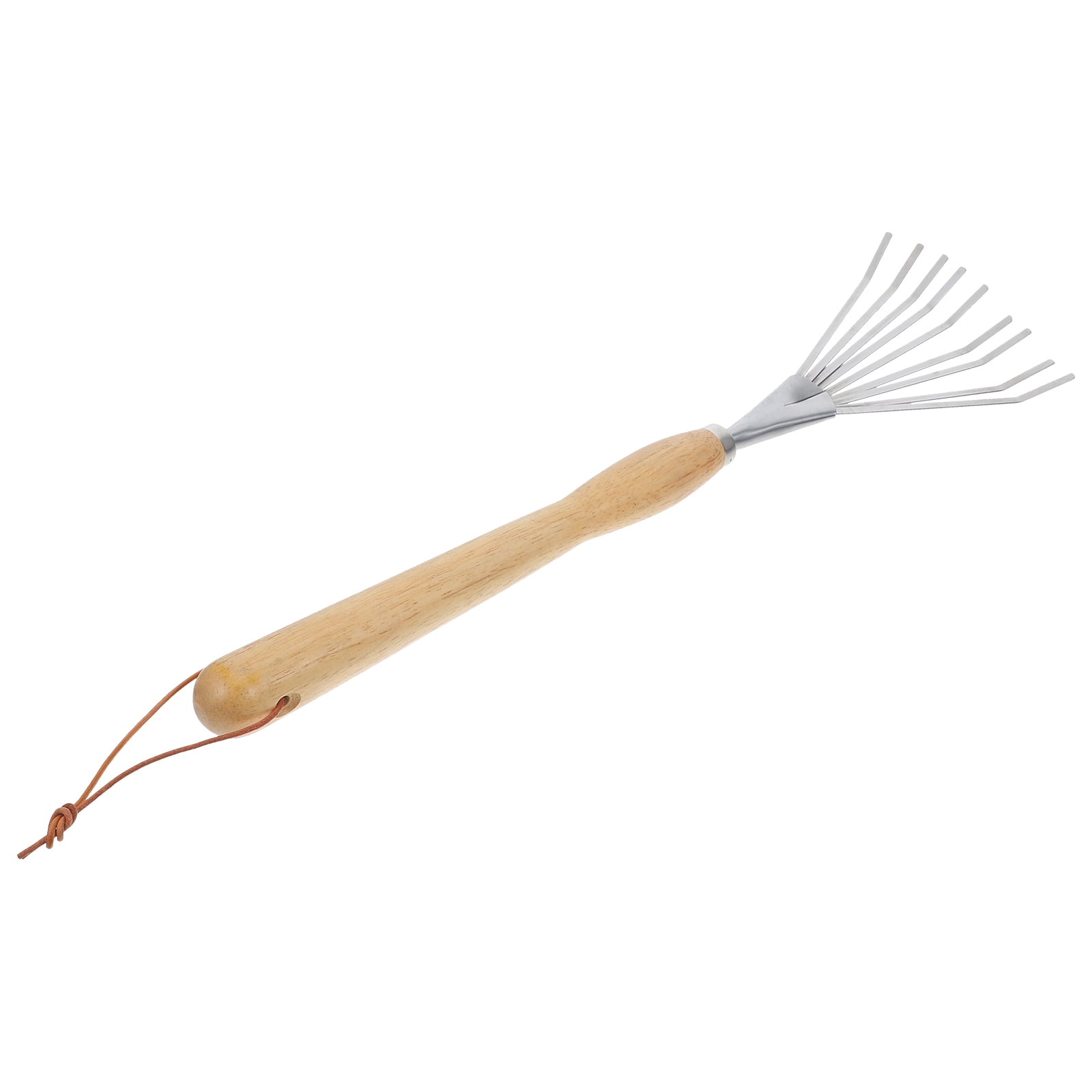 HOMEMAXS Garden Rake Portable Leaf Hand Rake Gardening Tool with ...