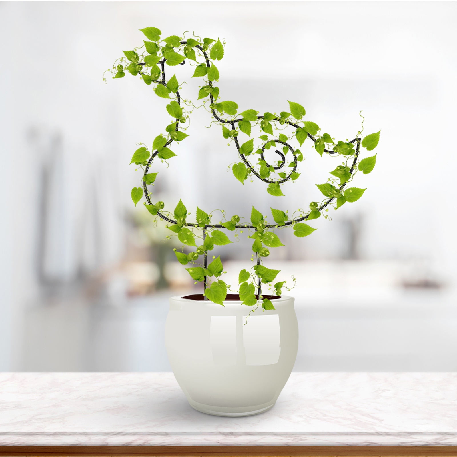 HOMEMAXS Garden Trellis Vines Support Plant Climbing Rack 39x33cm Black ...