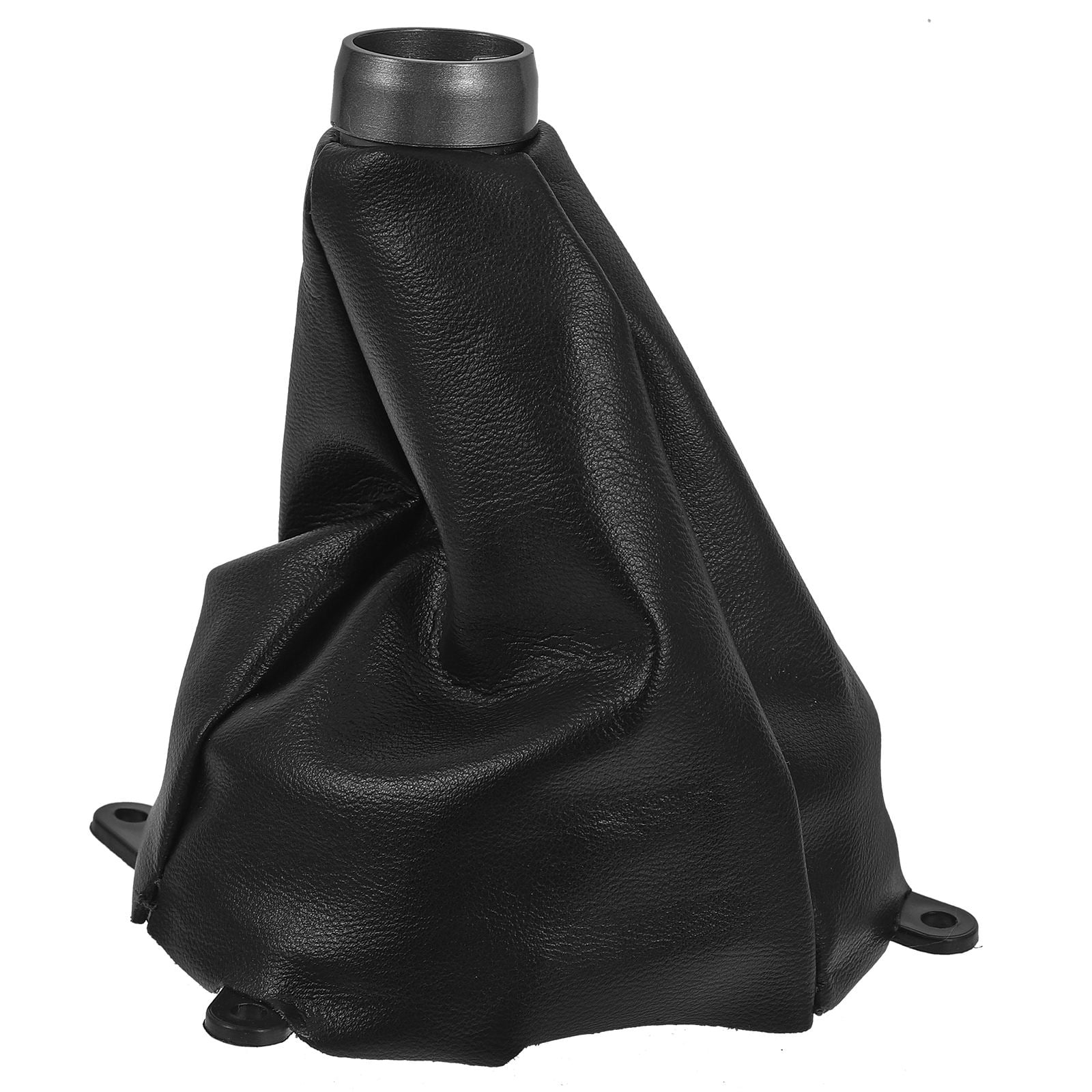 HOMEMAXS Automobile Gear Shift Cover for Shifter Faux Leather Black ...