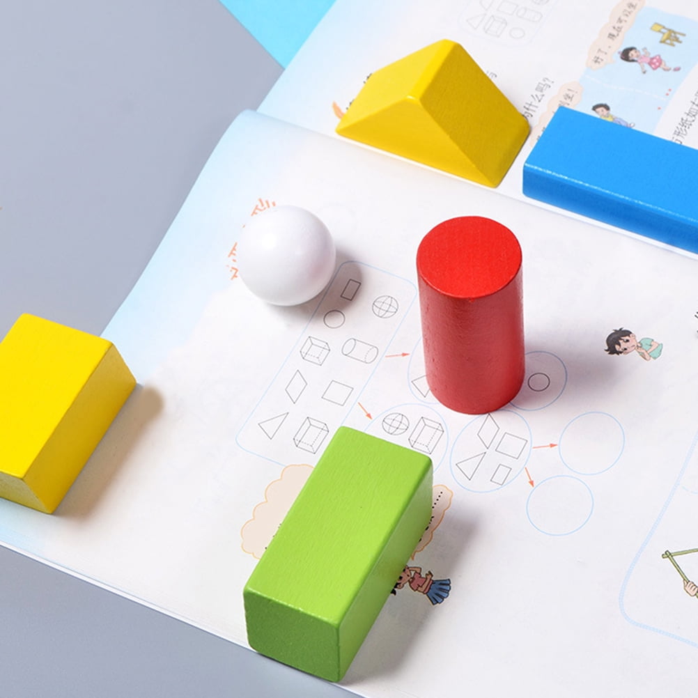 HOMEMAXS Geometric Shapes Blocks for Playing Multi Color Plastic ...