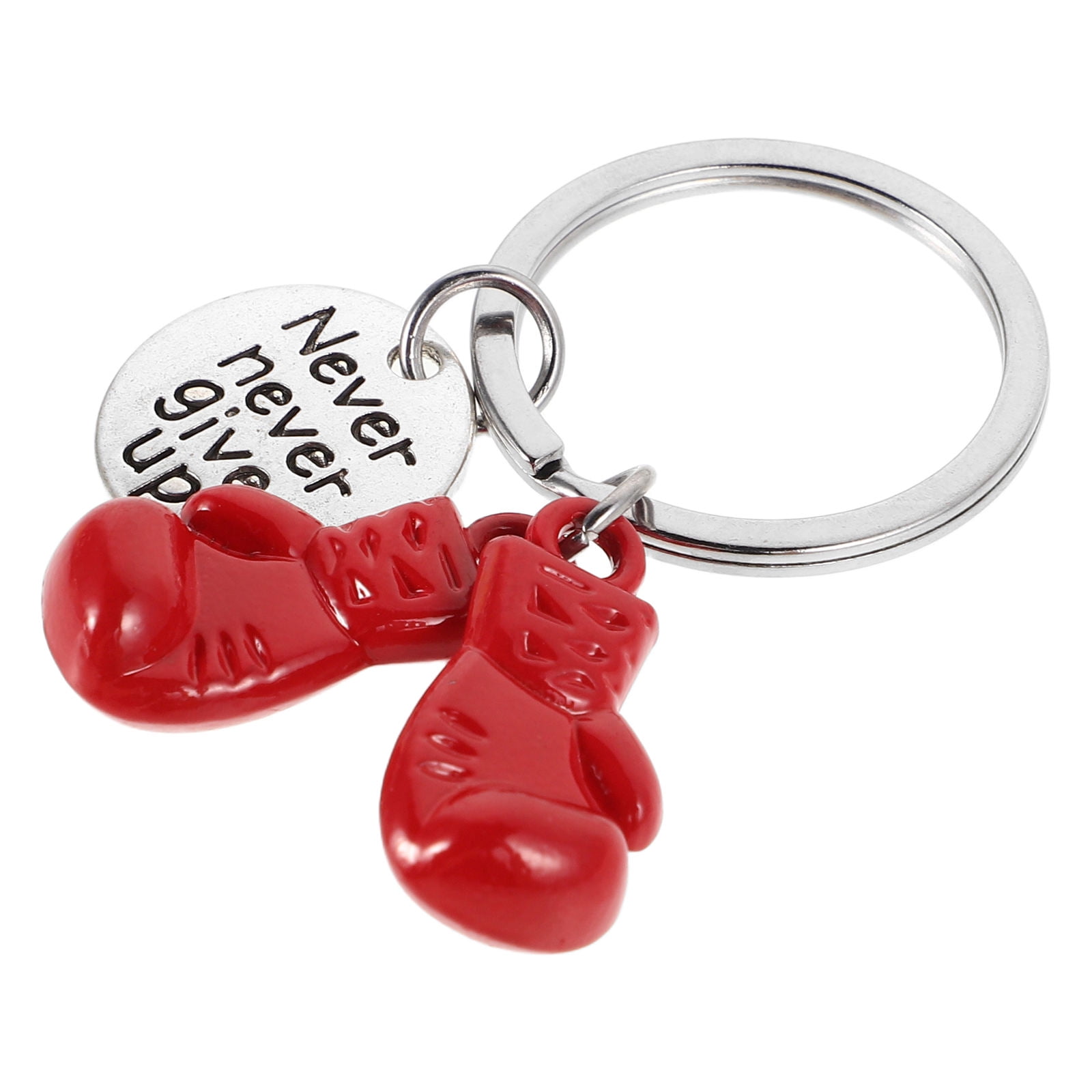 HOMEMAXS Give Up Boxing Gloves Keychain Red Boxing Glove Pendant For ...