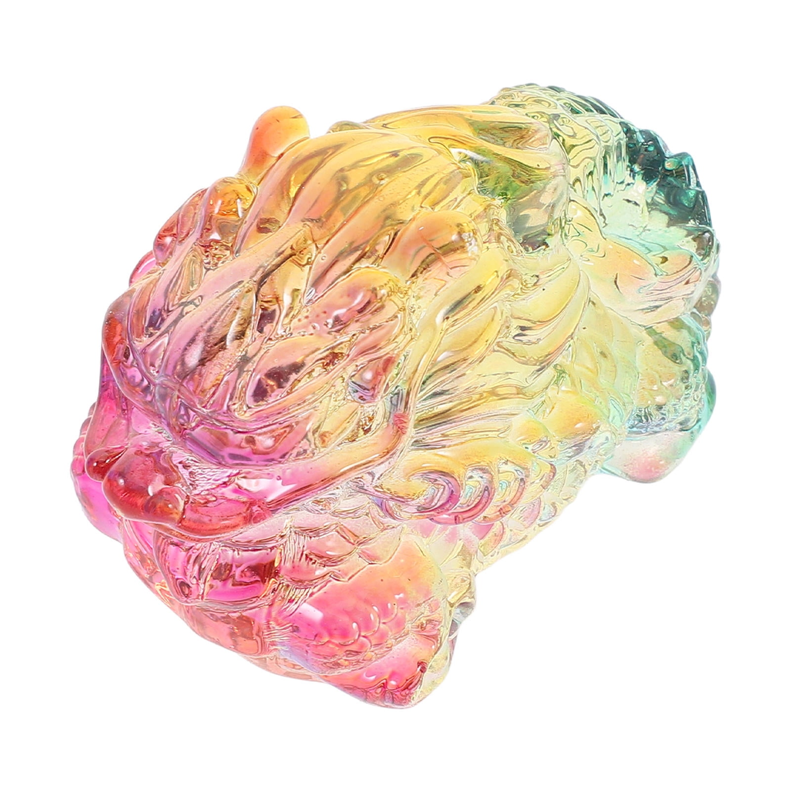 HOMEMAXS Glaze Paperweight Mini Dragon Sculpture Feng Shui Decor Cute ...