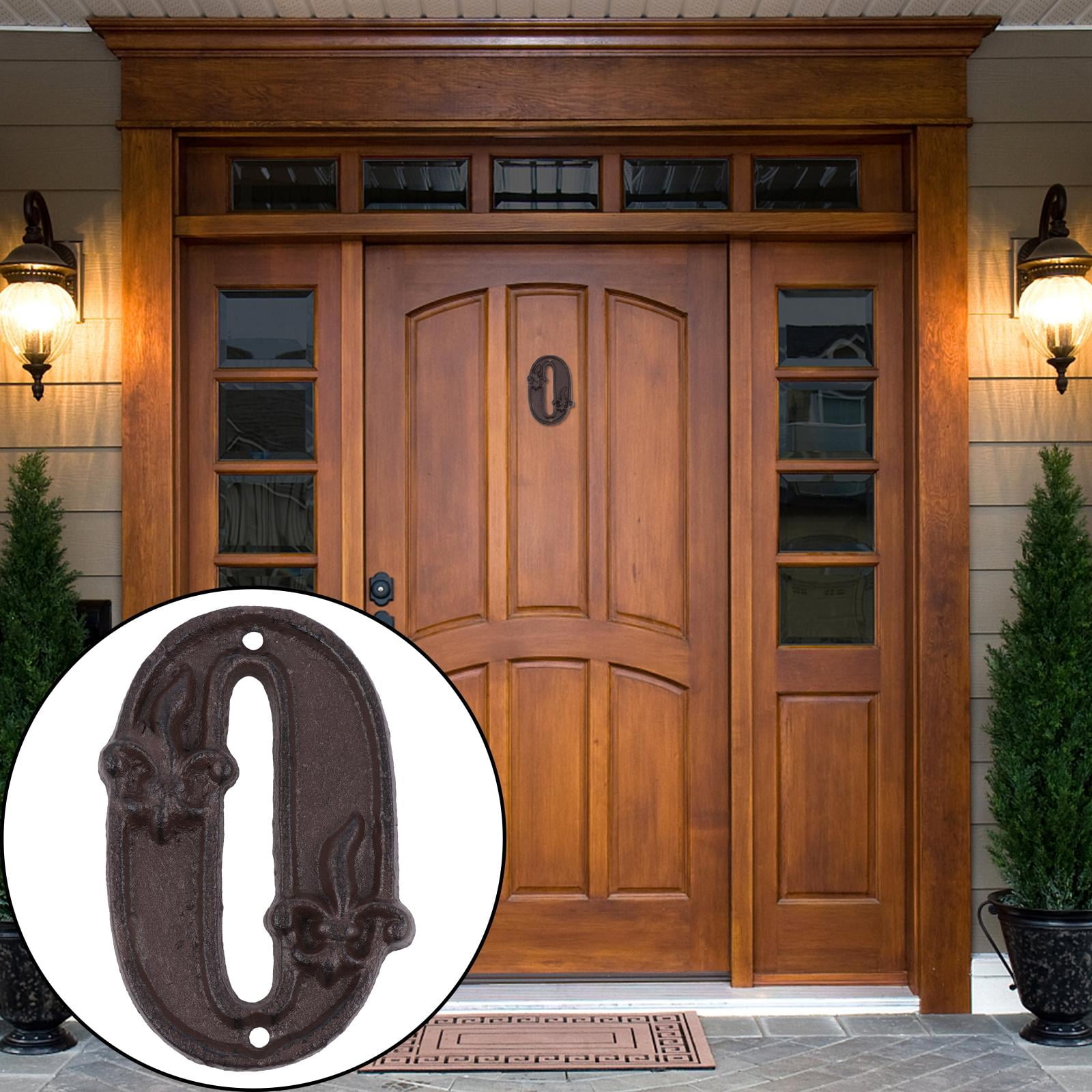 HOMEMAXS Gold Address Numbers Retro Door Antique Finish House Irregular ...