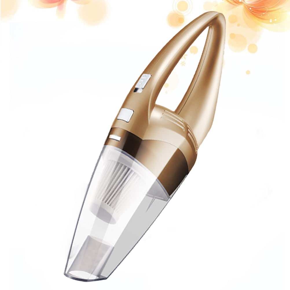 HOMEMAXS Golden ABS Wireless Car Cleaner with Dual Use Dust Collector ...