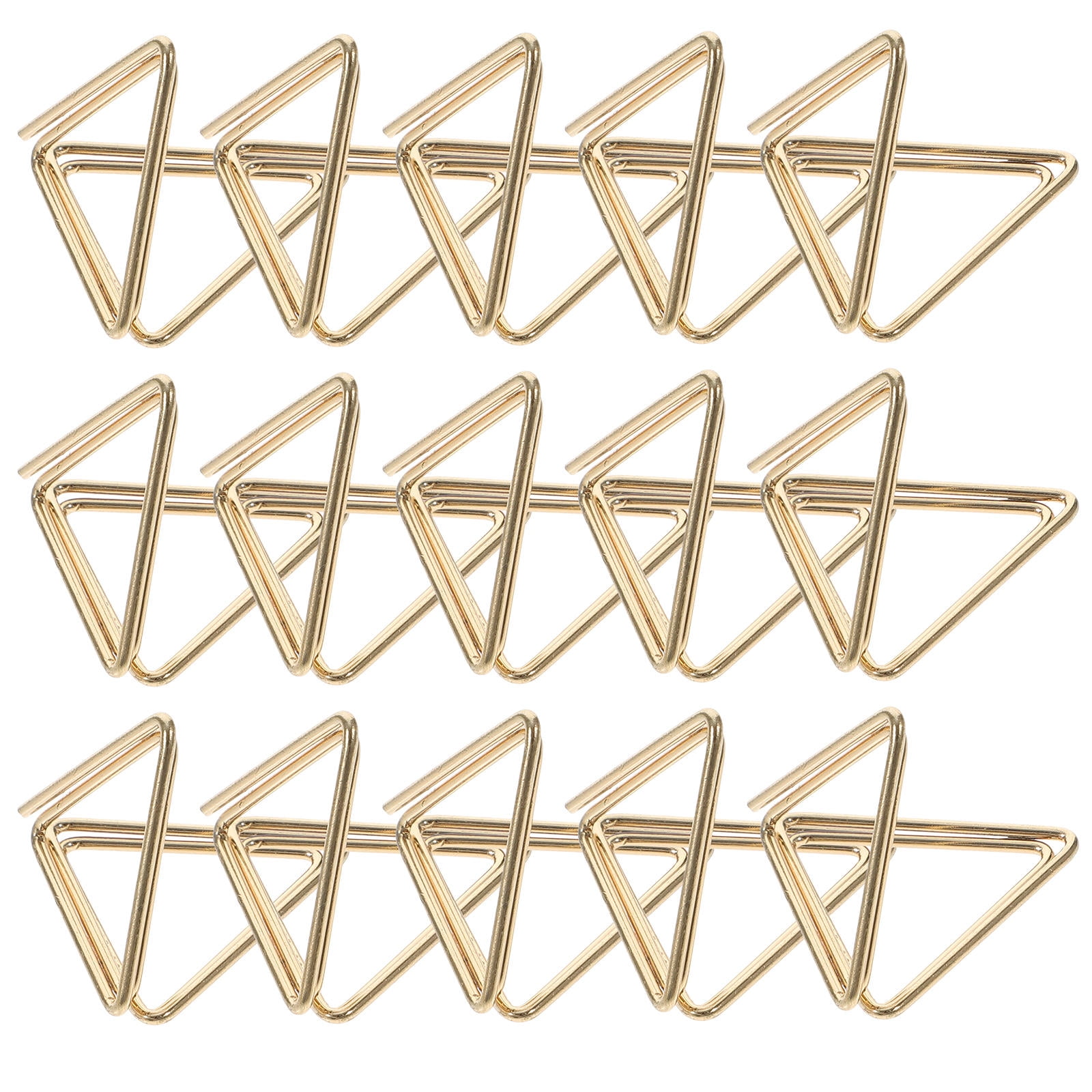 HOMEMAXS Golden Aluminum Alloy Triangle Shaped Paper Clips for ...