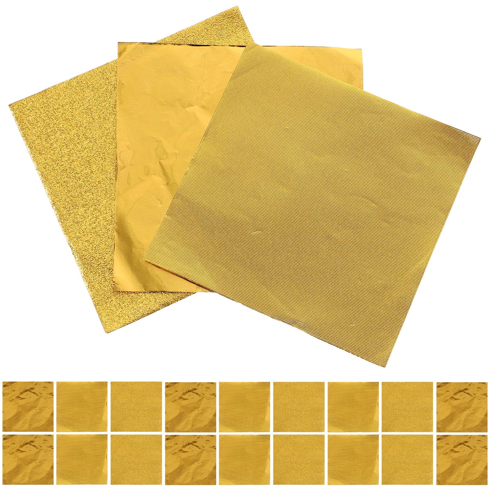 HOMEMAXS Golden Aluminum Foil Candy Wrappers for Chocolate Decorative ...