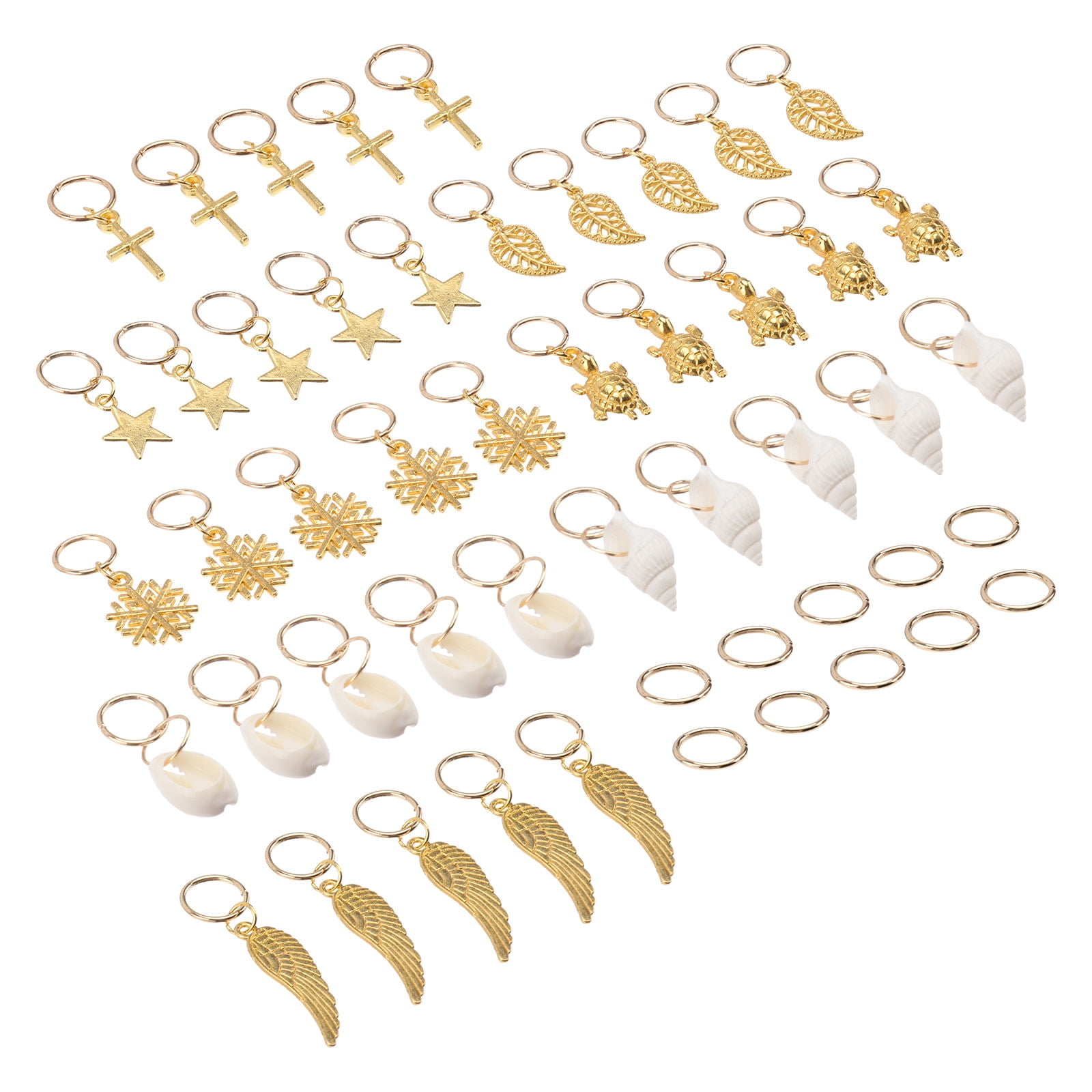 HOMEMAXS Golden Copper Hair Rings for Fastening Hair Thin and Easy to ...