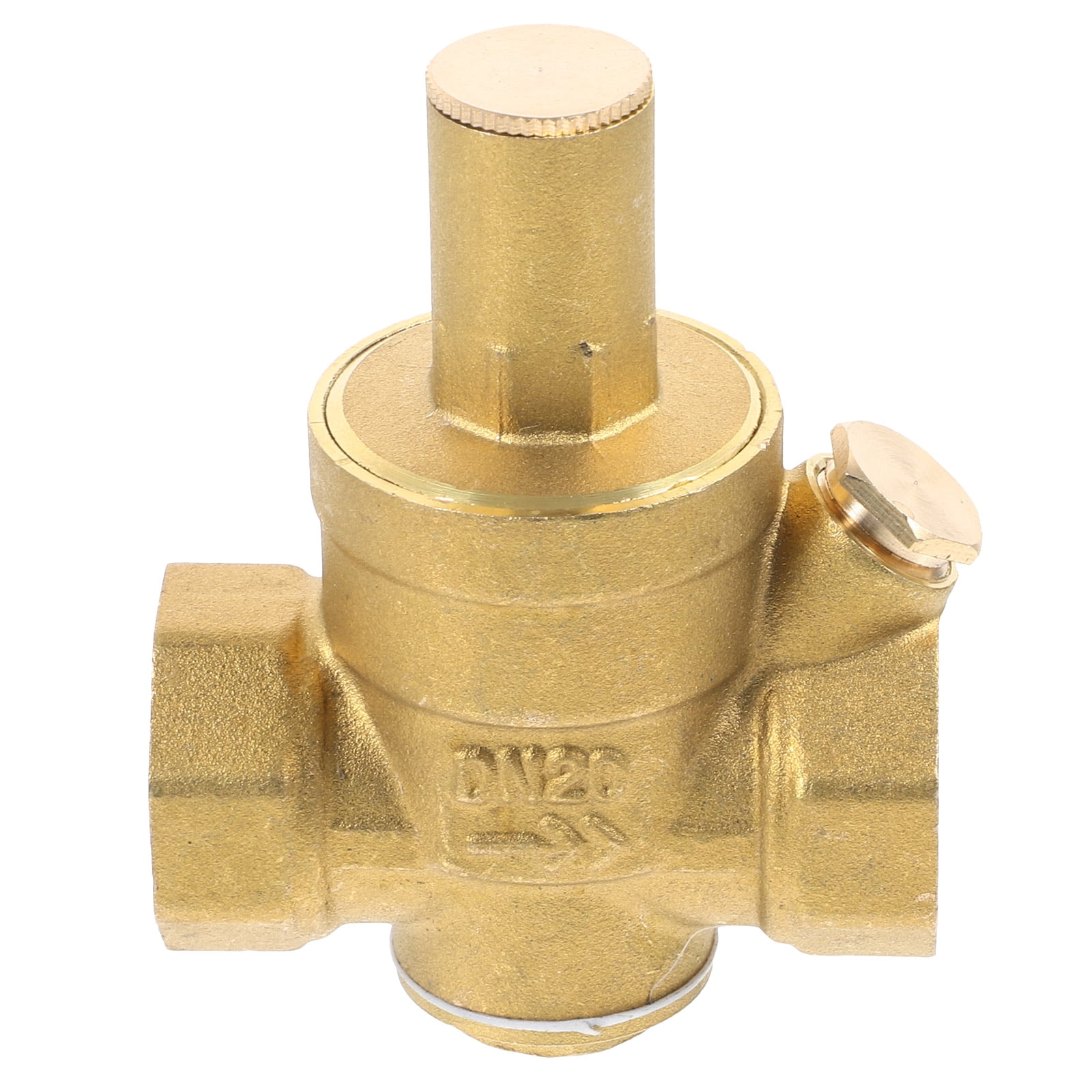 Golden Copper Pressure Regulator with Adjustable Design for Connection ...