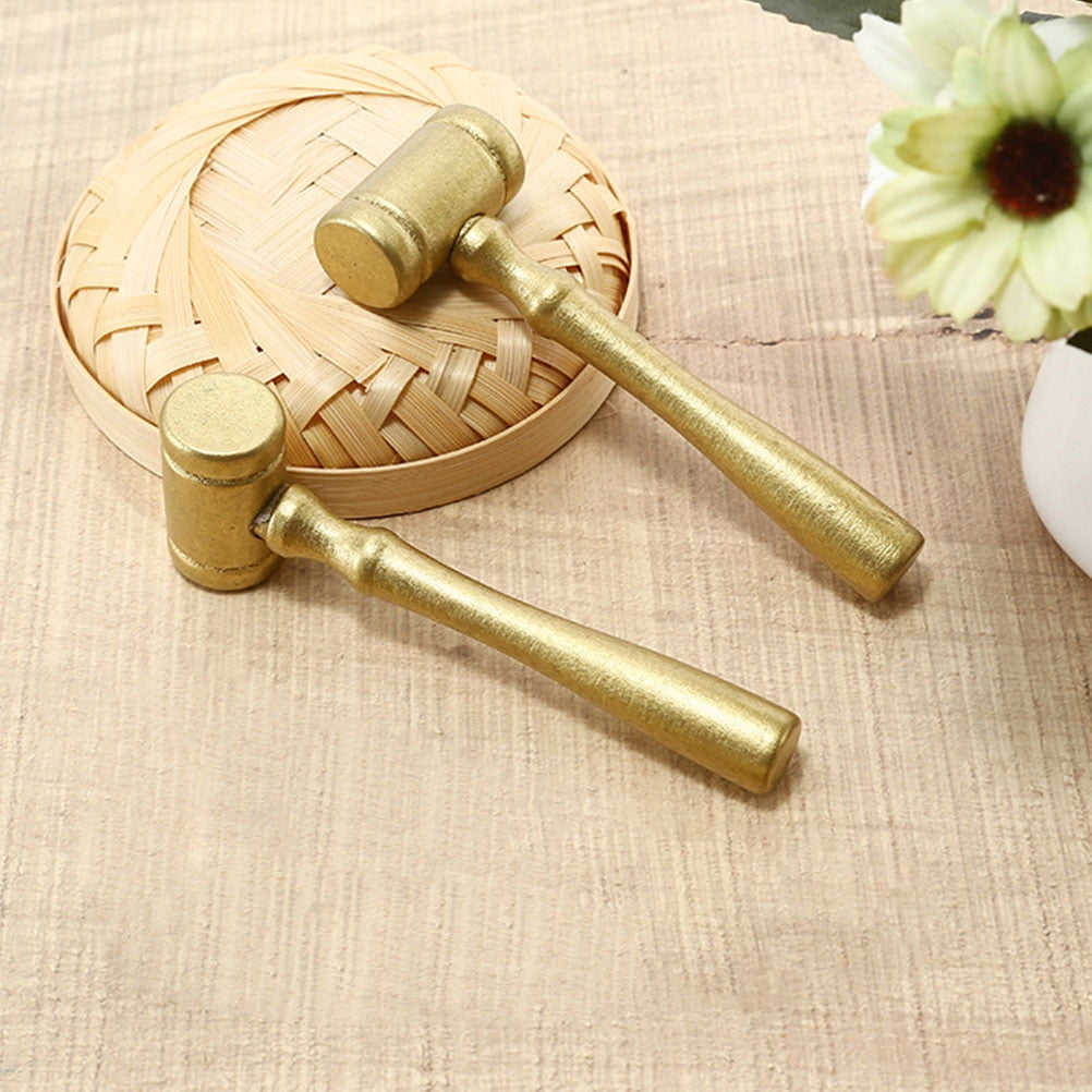 HOMEMAXS Golden Court Judge Hammer Toy for Kids Role from Synthetic ...