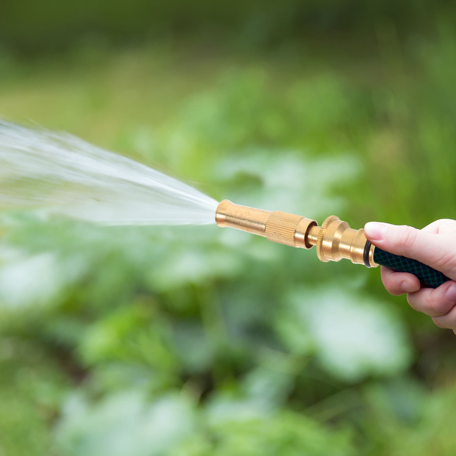 HOMEMAXS Golden Hose Nozzle with Adjustable Water Flow for High and ...