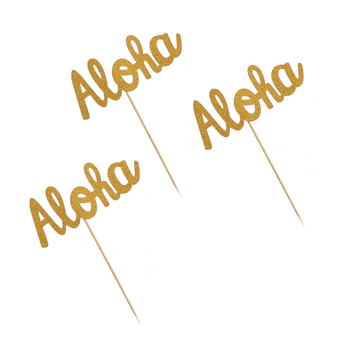 HOMEMAXS Golden Paper Cake Toppers for Birthday Party Decoration Safe ...