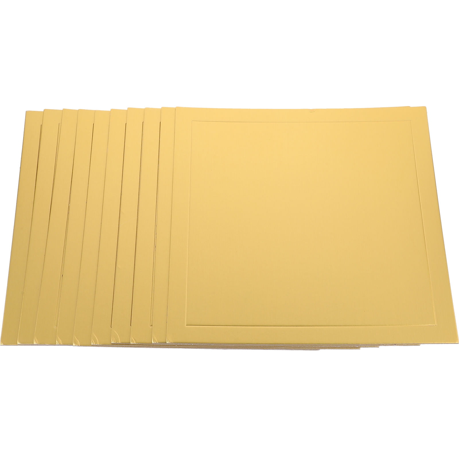HOMEMAXS Golden Square Cake Board for Decoration Lightweight Paperboard ...