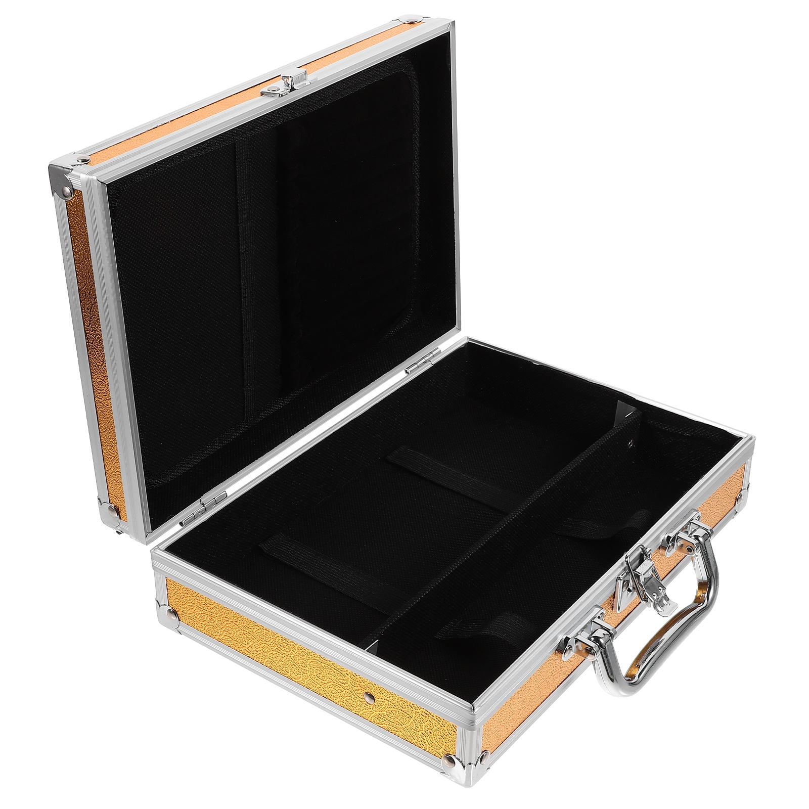 HOMEMAXS Golden Storage Box for Ear Kit and Tools with Large Capacity ...