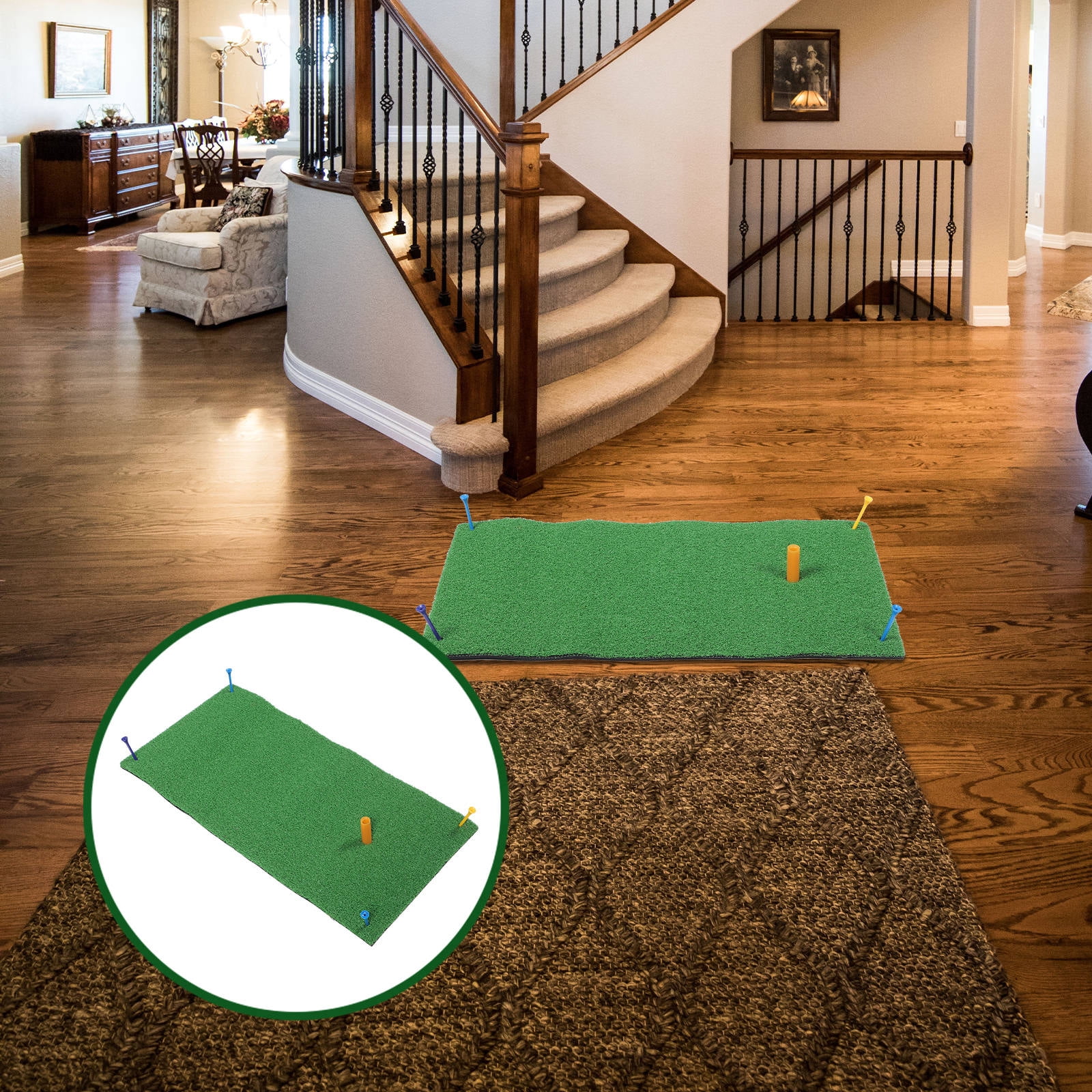 HOMEMAXS Golf Game Artificial Turf Indoor Mini Grass Training Putting ...