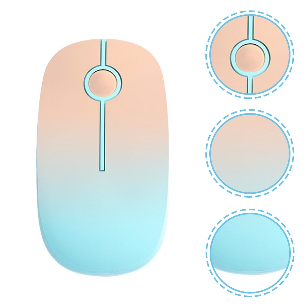 HOMEMAXS Gradient Wireless Mouse Mute Mouse Universal Laptop Computer ...