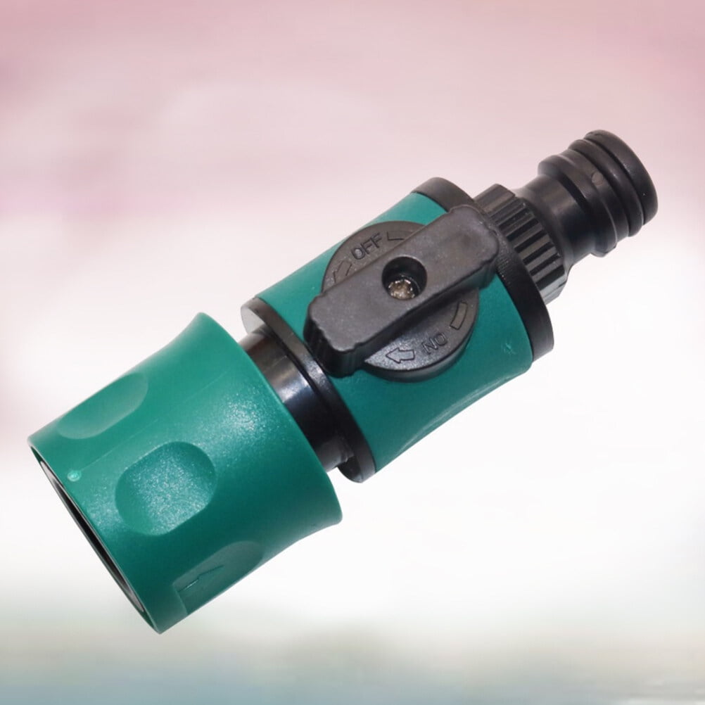 Green Plastic Valve for Hose Use Internal Thread Quick Connector Ideal ...
