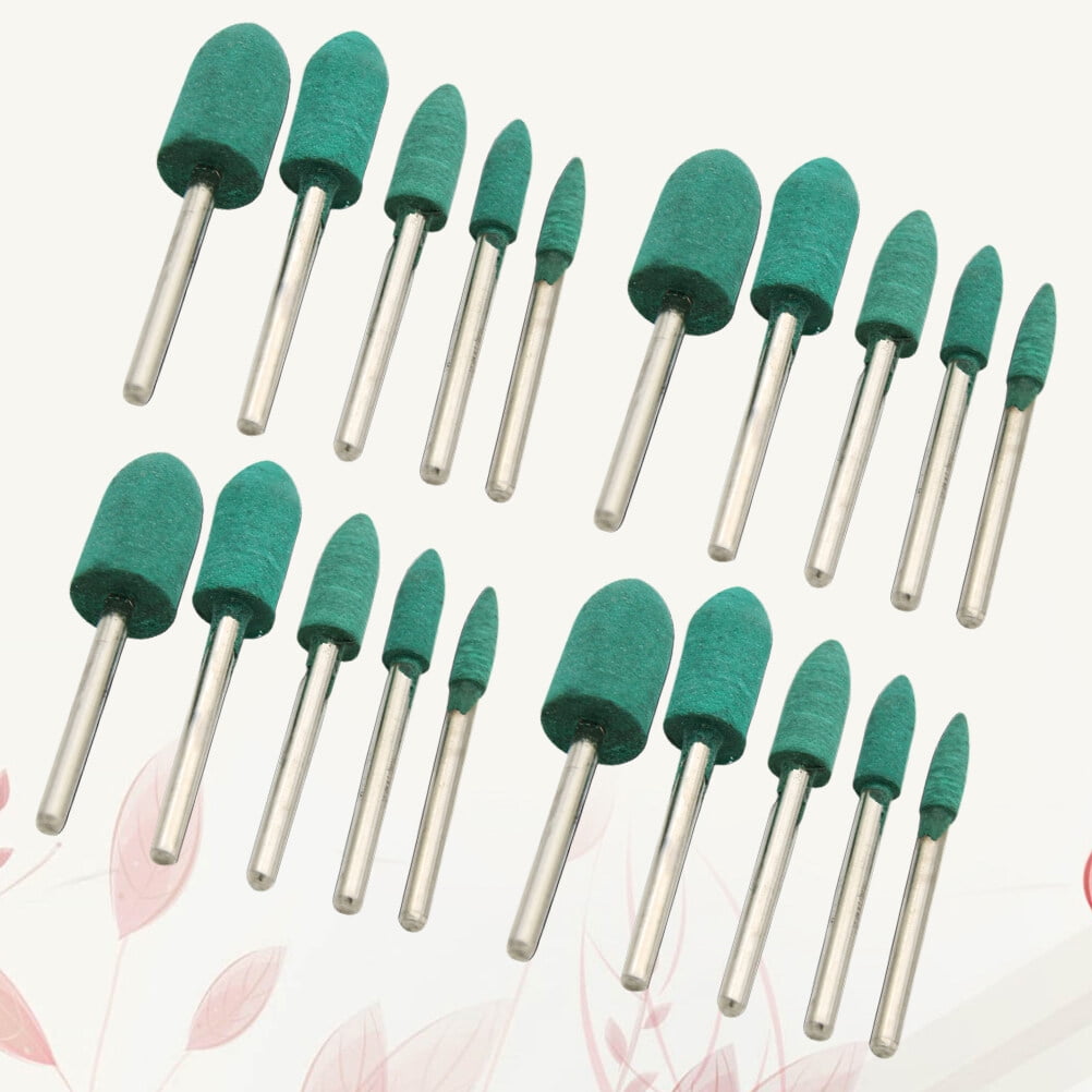 Green Rubber Grinding Head for Metal and NonMetal Polishing 3mm ...