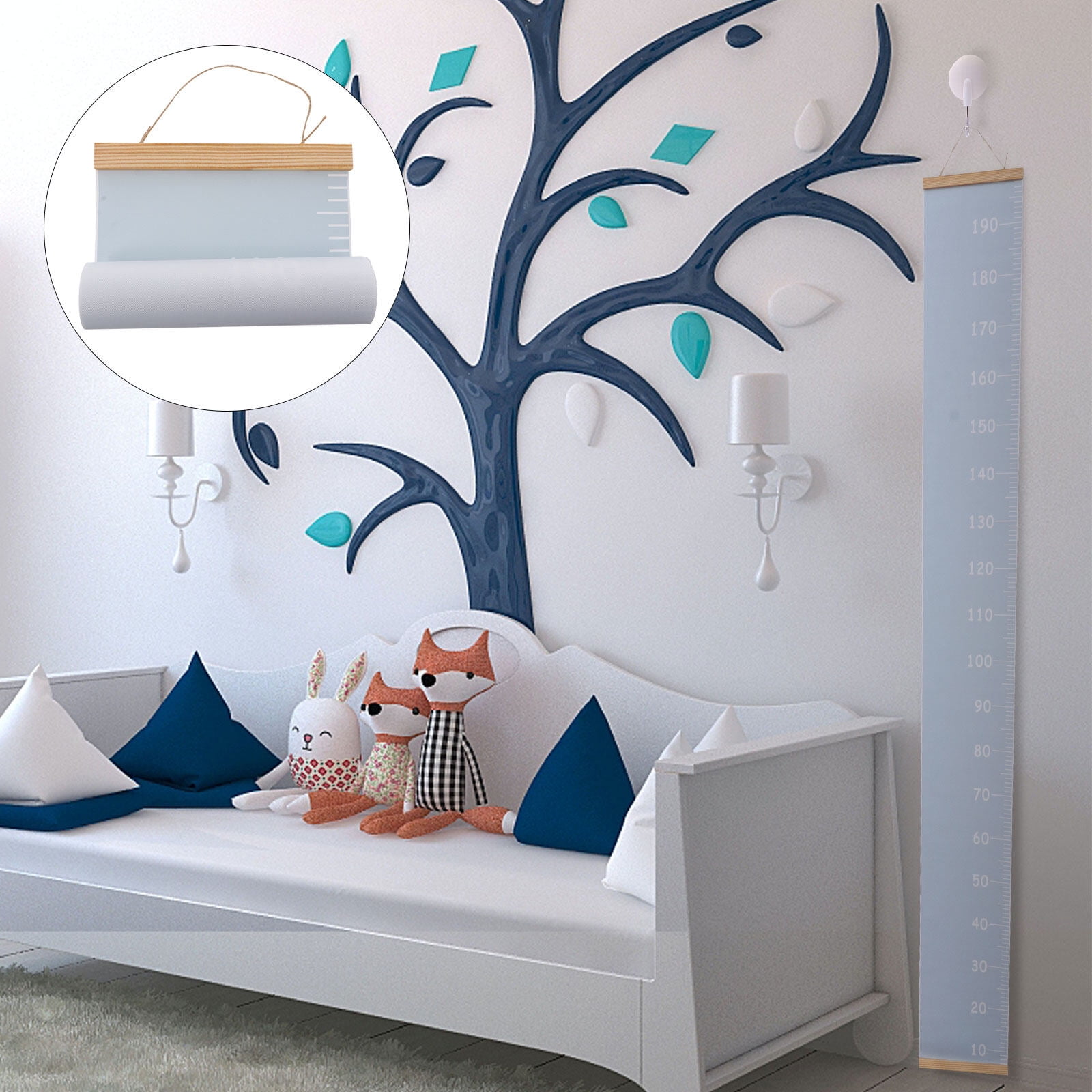 Growth Chart for Kids Height Wall Ruler Decoration Hanging Toddler ...