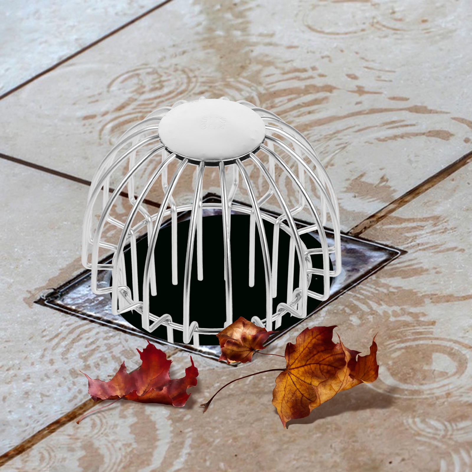 HOMEMAXS Gutter Guard Roof Drain Wire Mesh Drainage Leak Gutter Roof ...