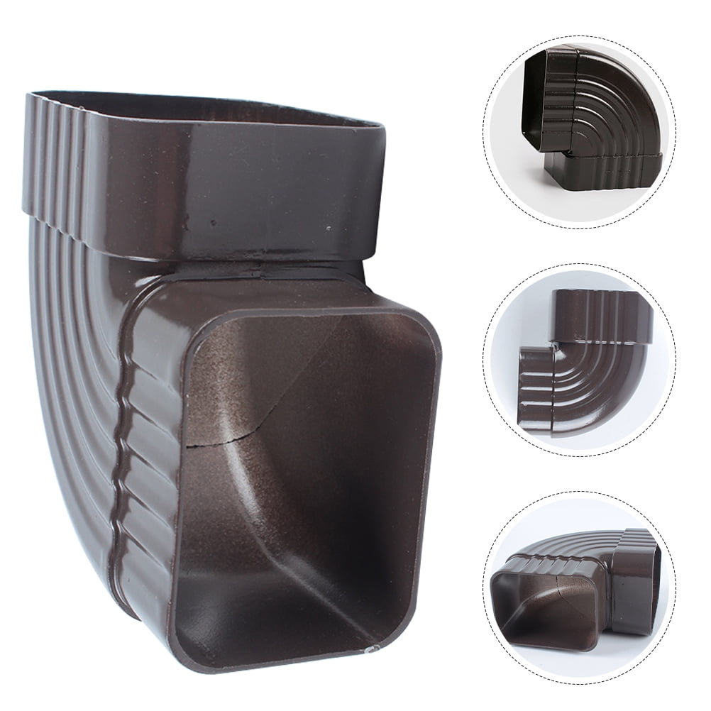 HOMEMAXS Gutter To Drain Adapter Angled Downspout Connector Gutter ...
