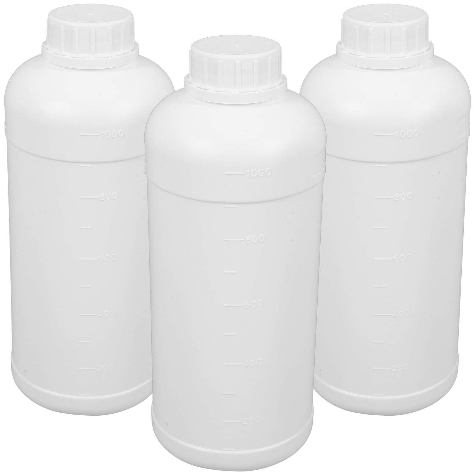 HDPE White Reagent Bottles with Cap for Laboratory Use 1L Sample ...